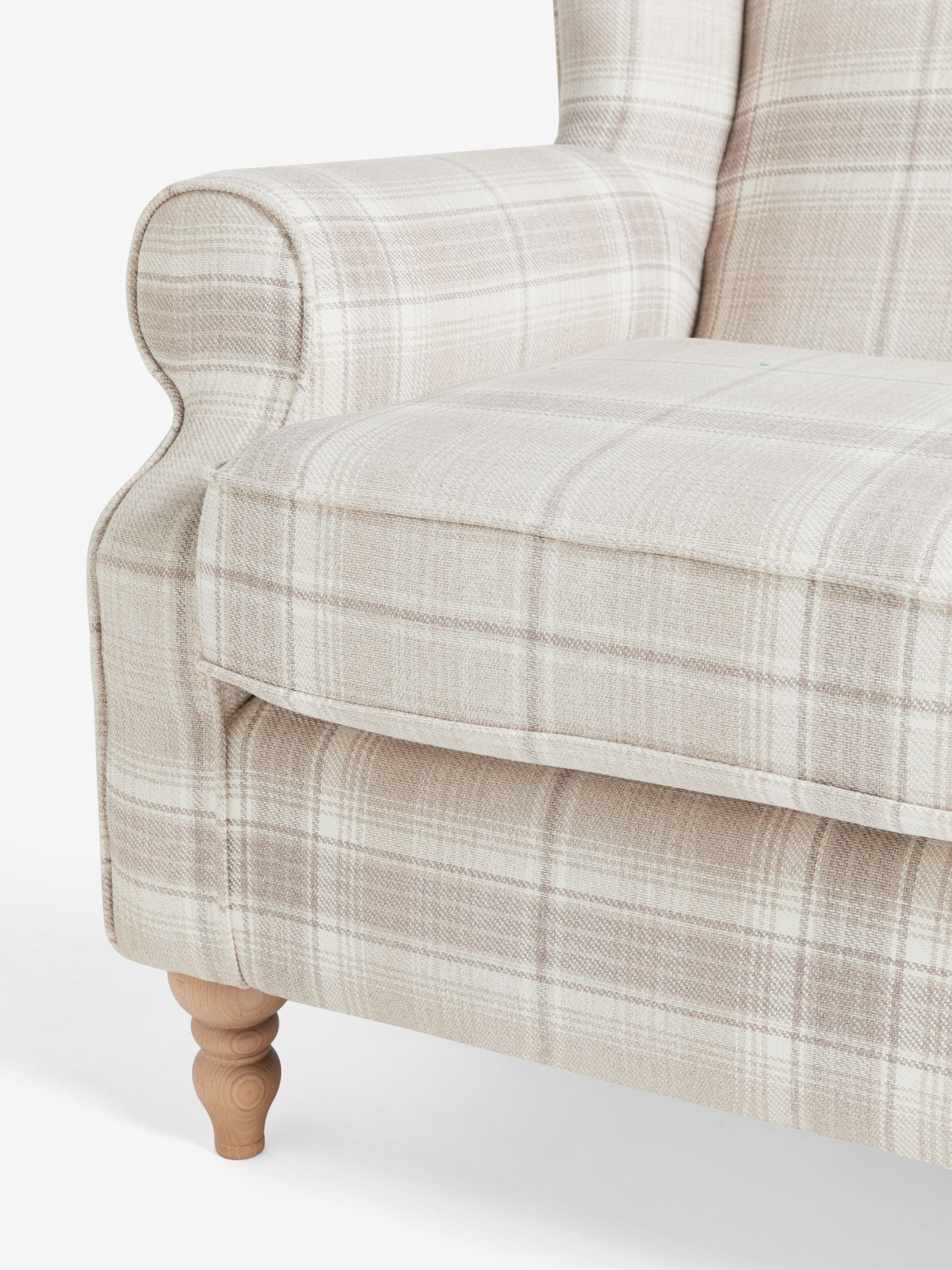 Buy Versatile Check Light Natural Sherlock Small Sofa from the Next UK ...