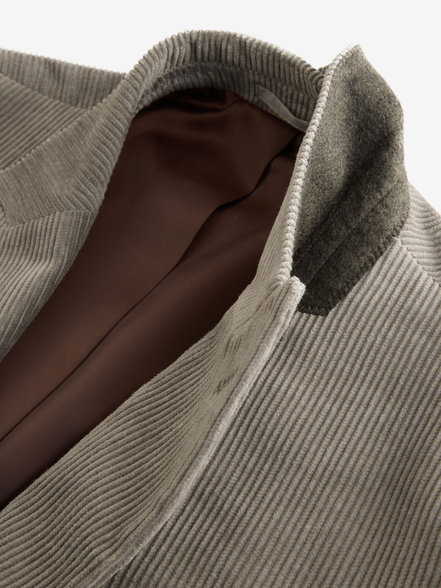 Buy Neutral Slim Fit Cotton Corduroy Suit Jacket from the Next UK ...