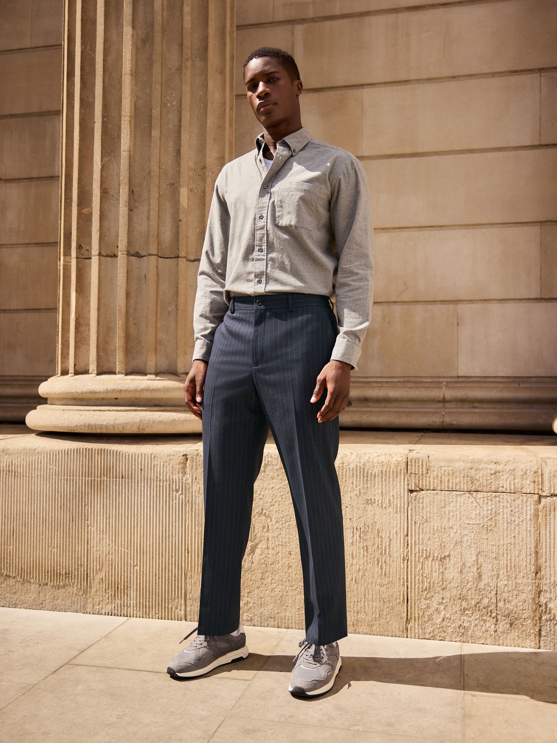 Buy Navy Blue Stripe Formal Joggers from the Next UK online shop