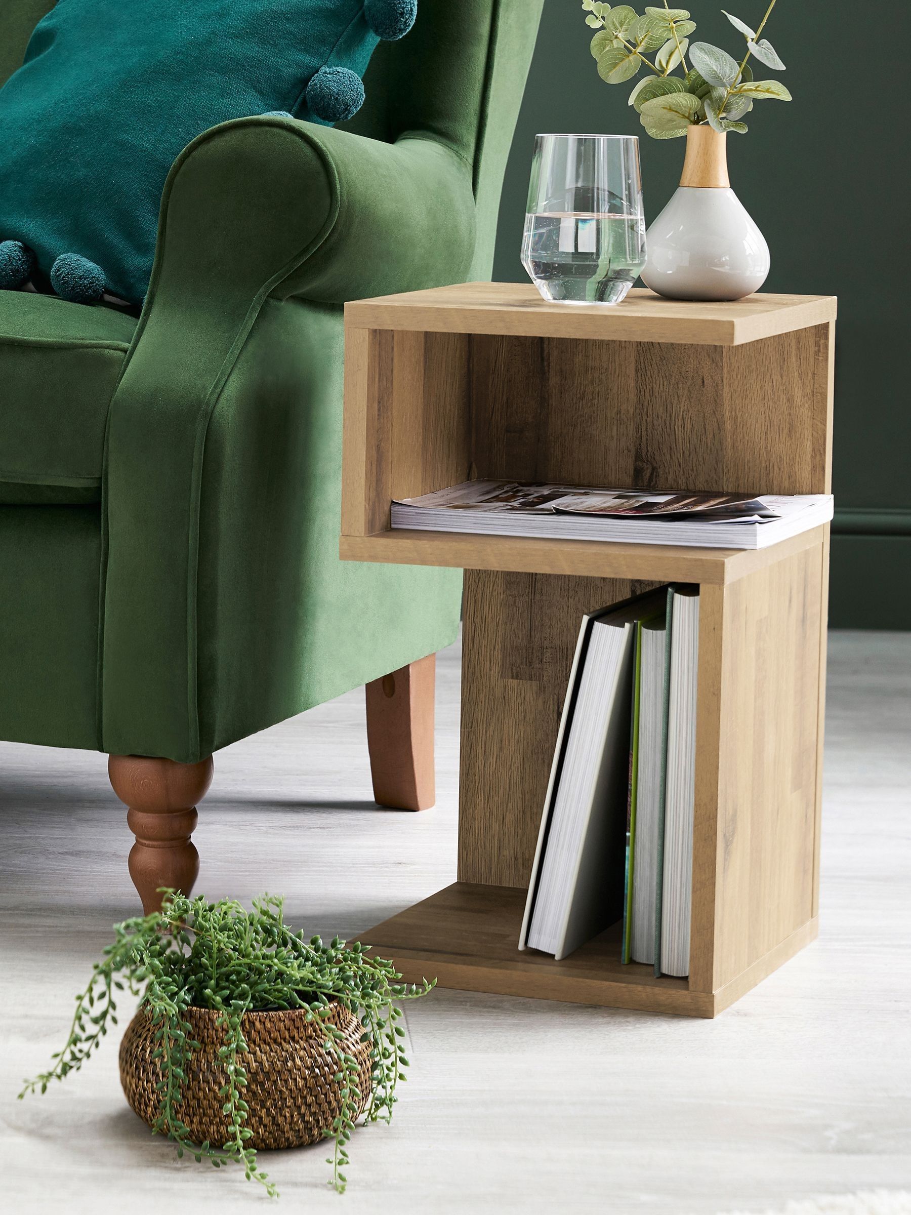 Buy Light Bronx Oak Effect Side Table from the Next UK online shop