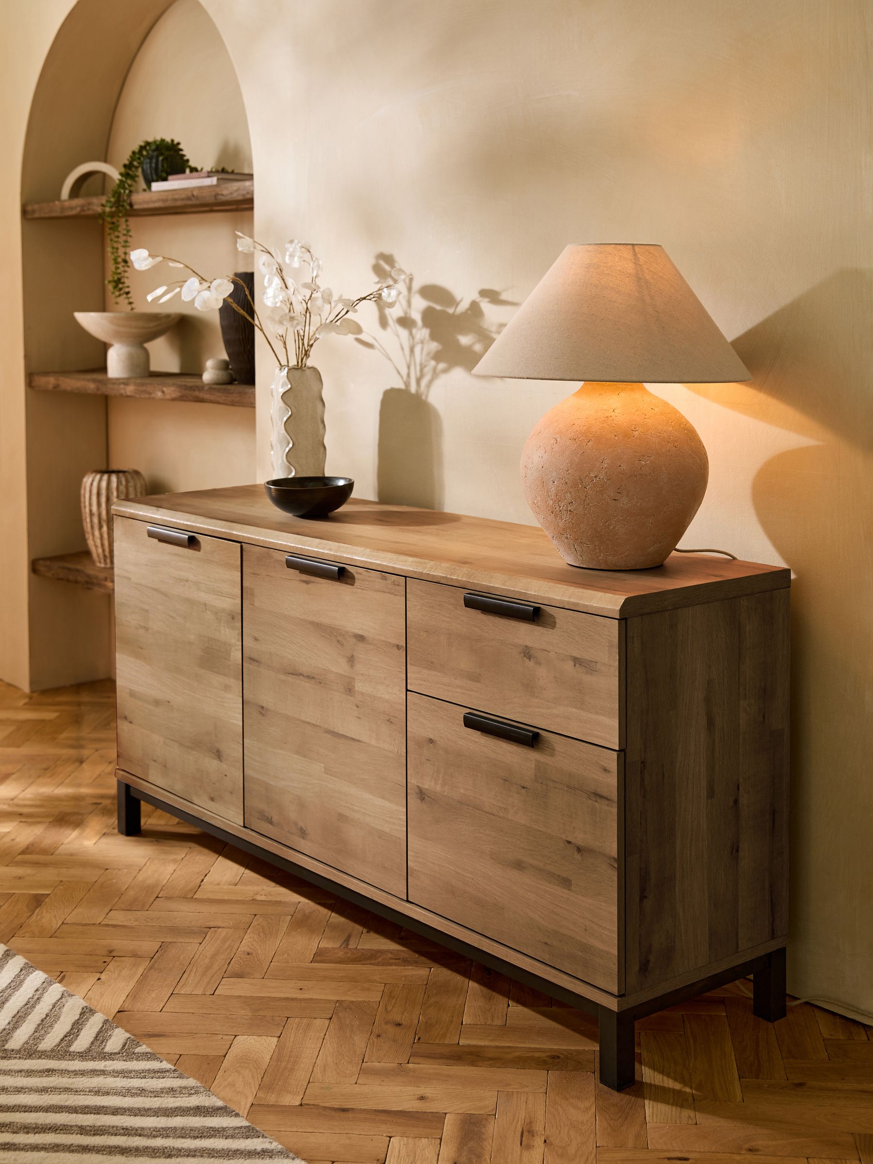 Buy Dark Bronx Oak Effect Sideboard from the Next UK online shop
