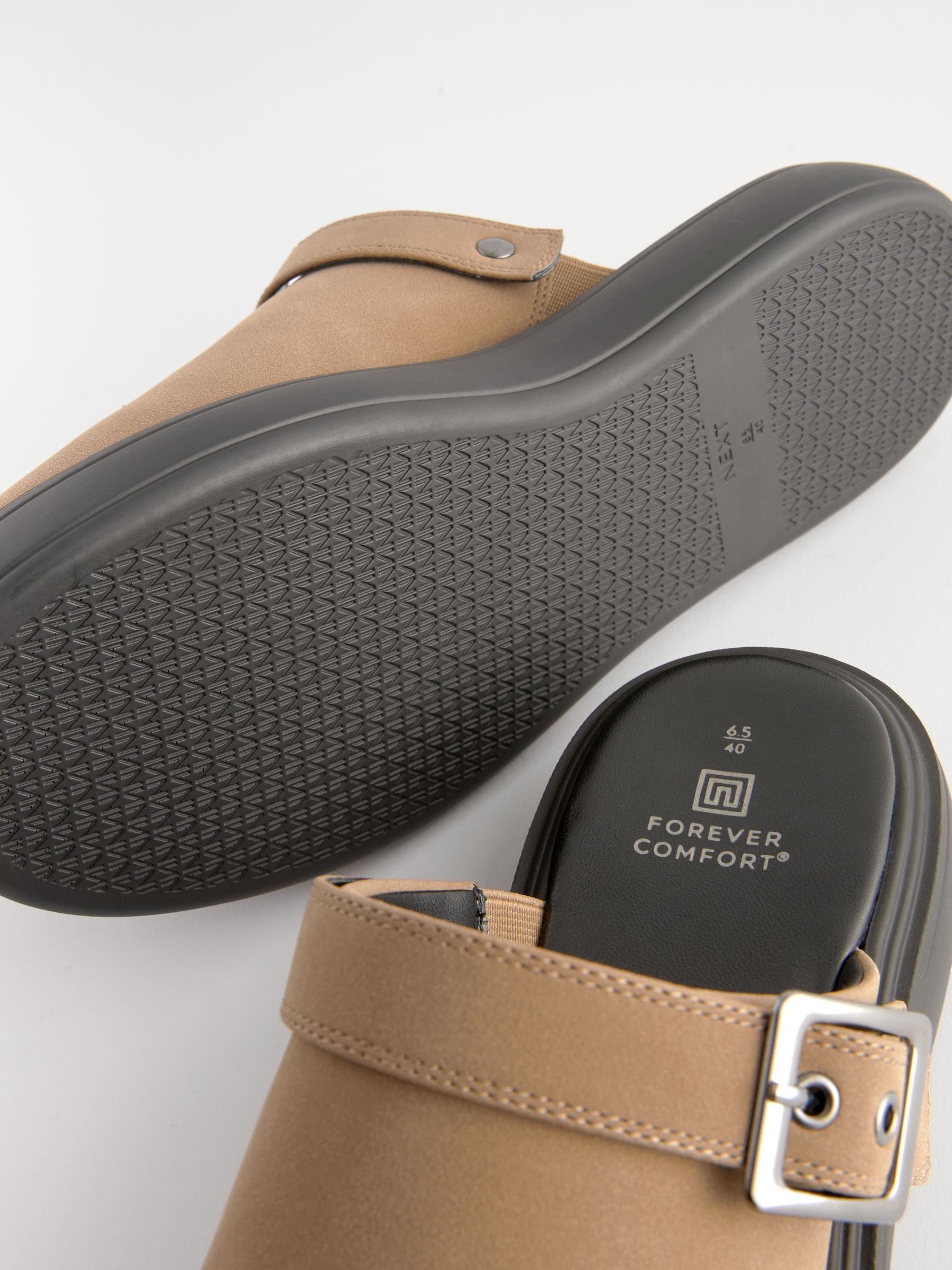 Buy Mink Brown Forever Comfort® Sling Back Buckle Clogs from the Next ...