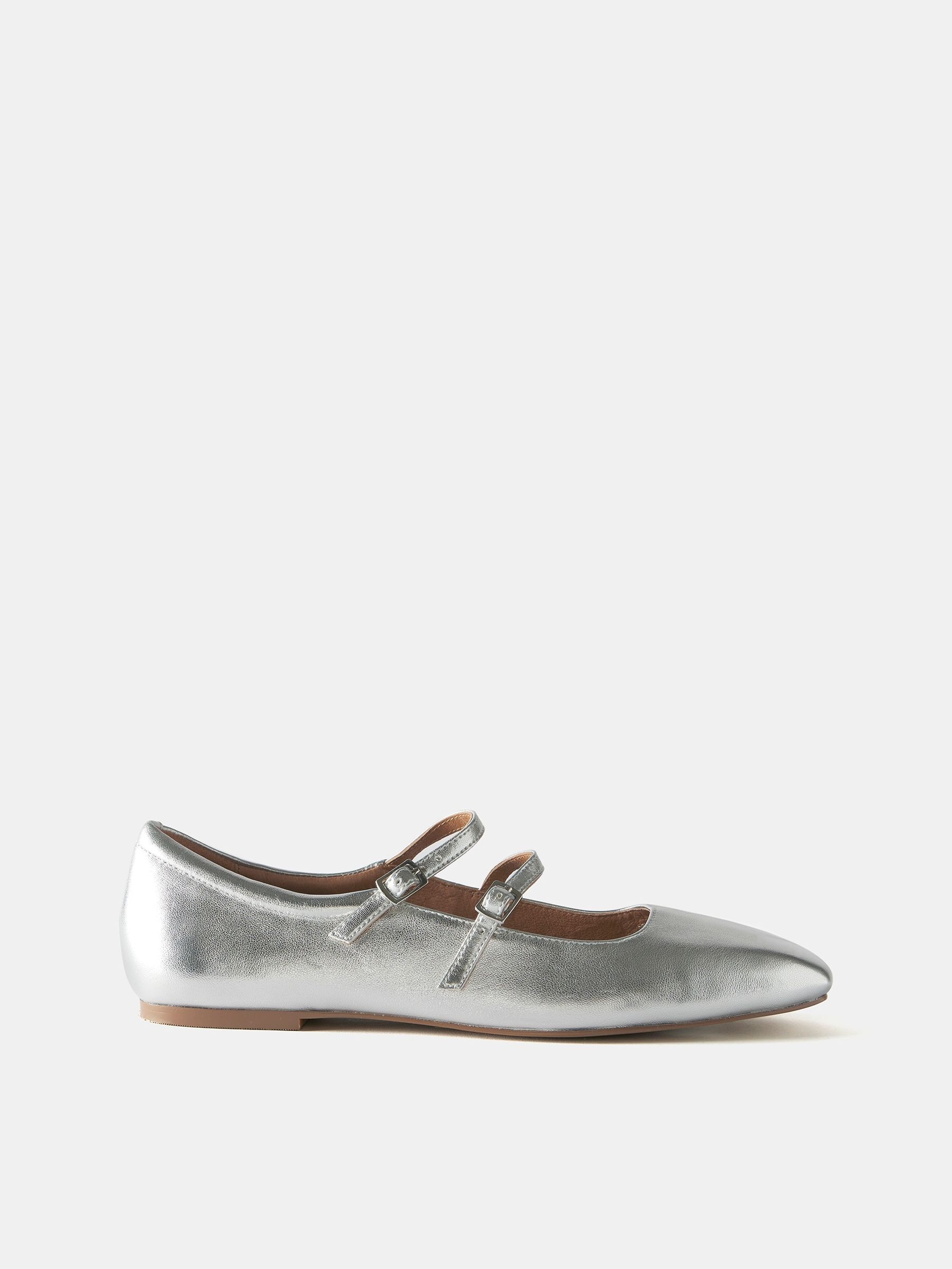 Buy Mint Velvet Silver Ballet Pumps from the Next UK online shop