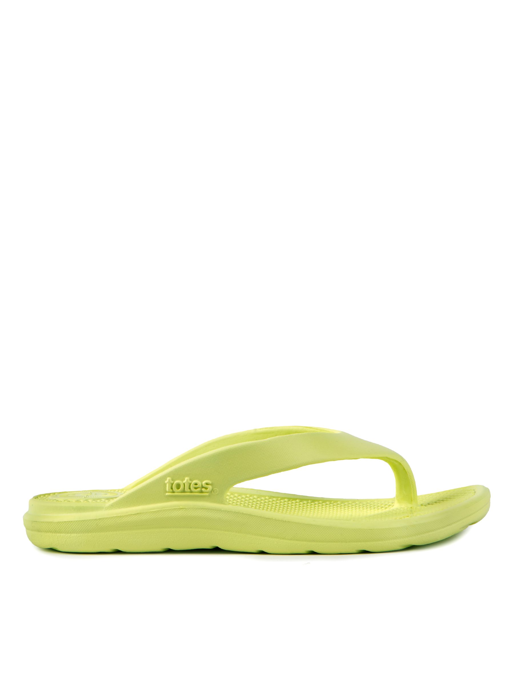 Buy Totes Green Ladies Solbounce Toe Post Flip Flops Sandals from the ...