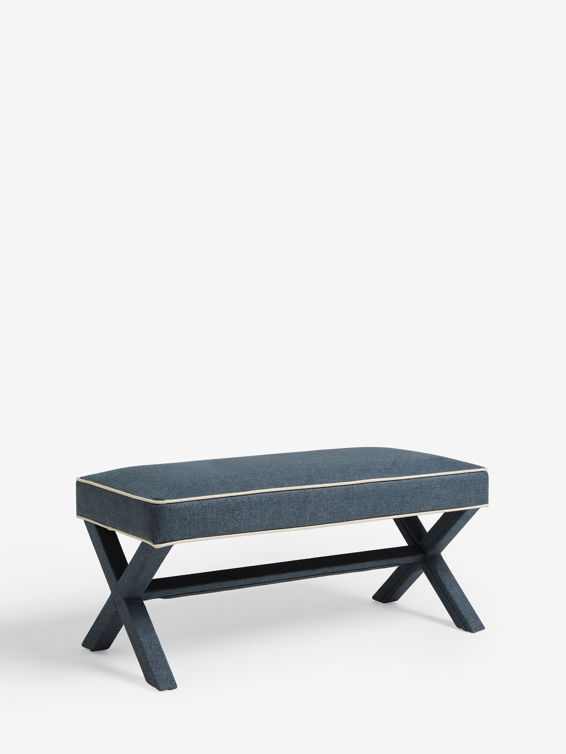 Buy Nina Campbell Clabon Indigo Blue Rosebury Bench from the Next UK ...