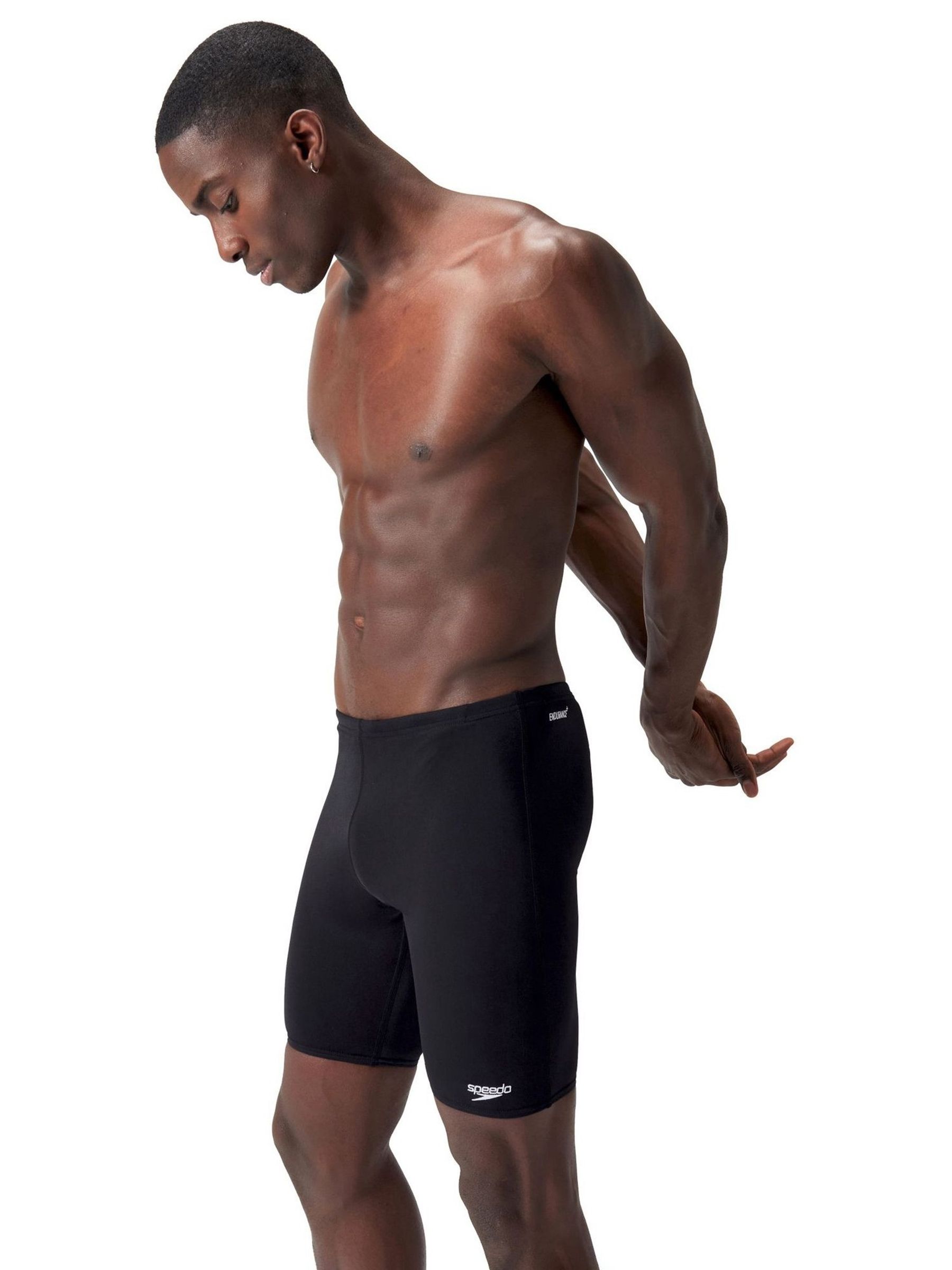 Buy Speedo Black Mens Endurance + Jammer Swim Shorts from the Next UK ...