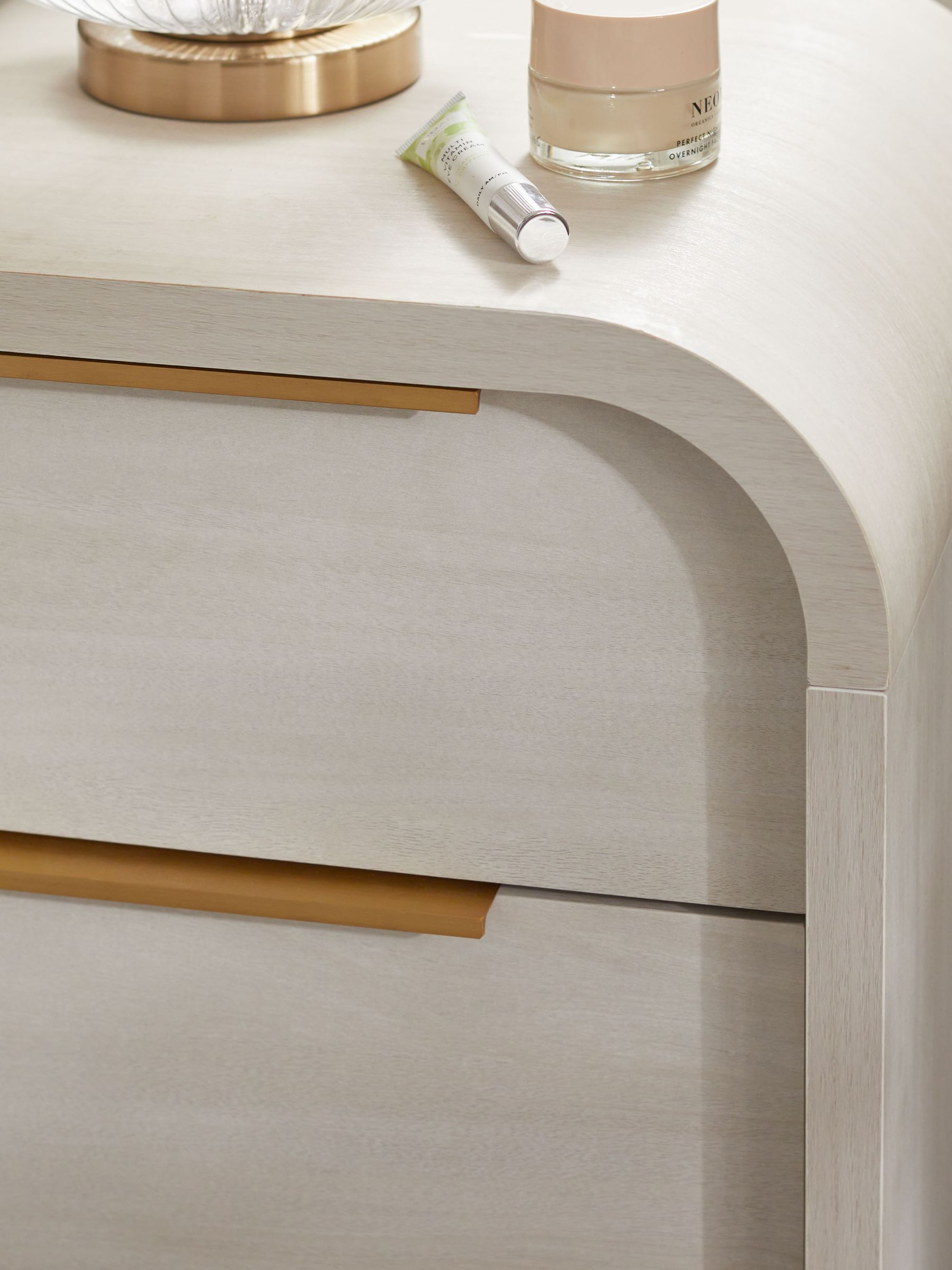 Buy Light Natural Mia Oak Effect 2 Drawer Bedside Table from the Next UK online shop