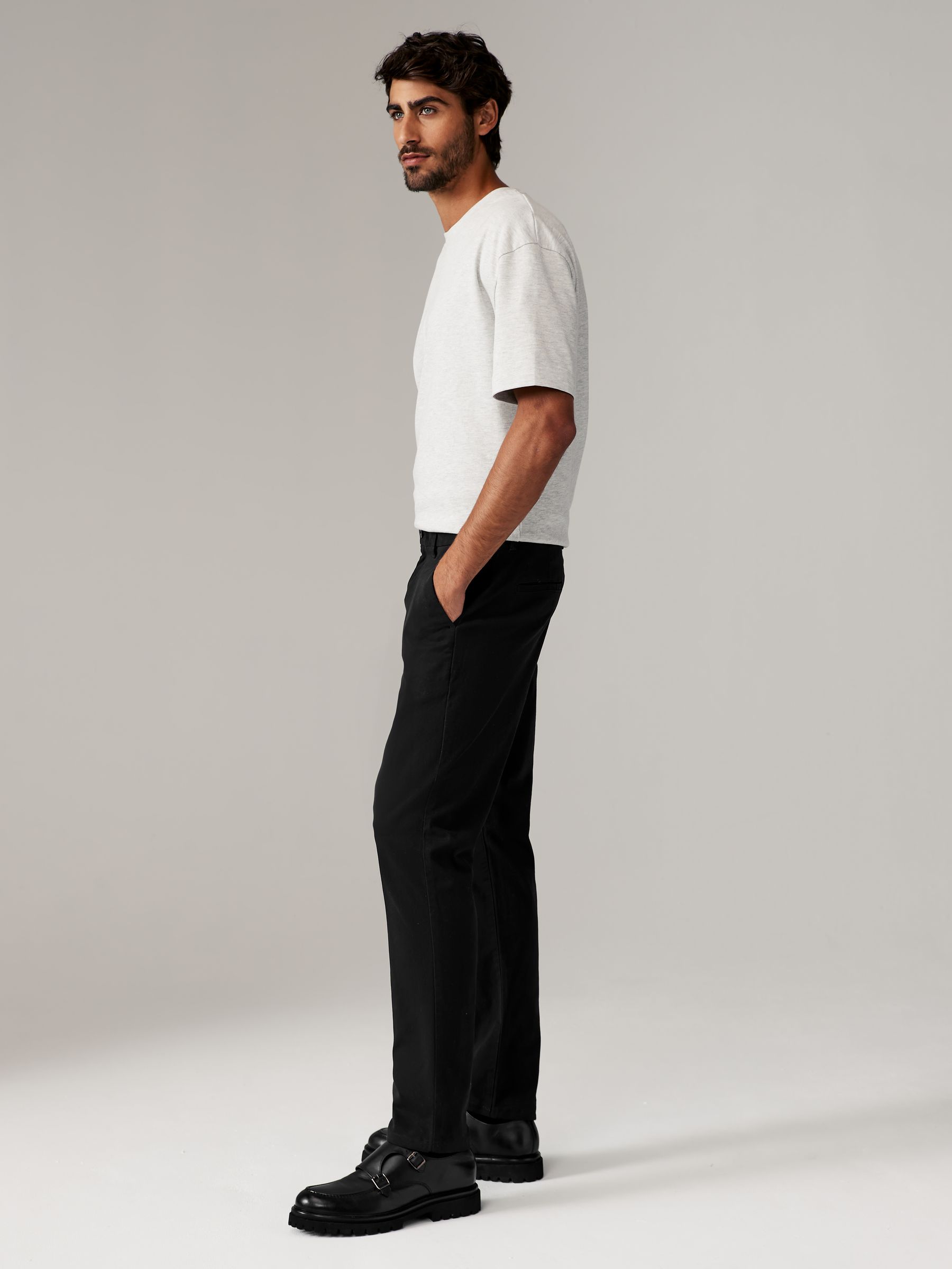 Buy Black Slim Fit Stretch Chino Trousers 2 Pack from the Next UK ...
