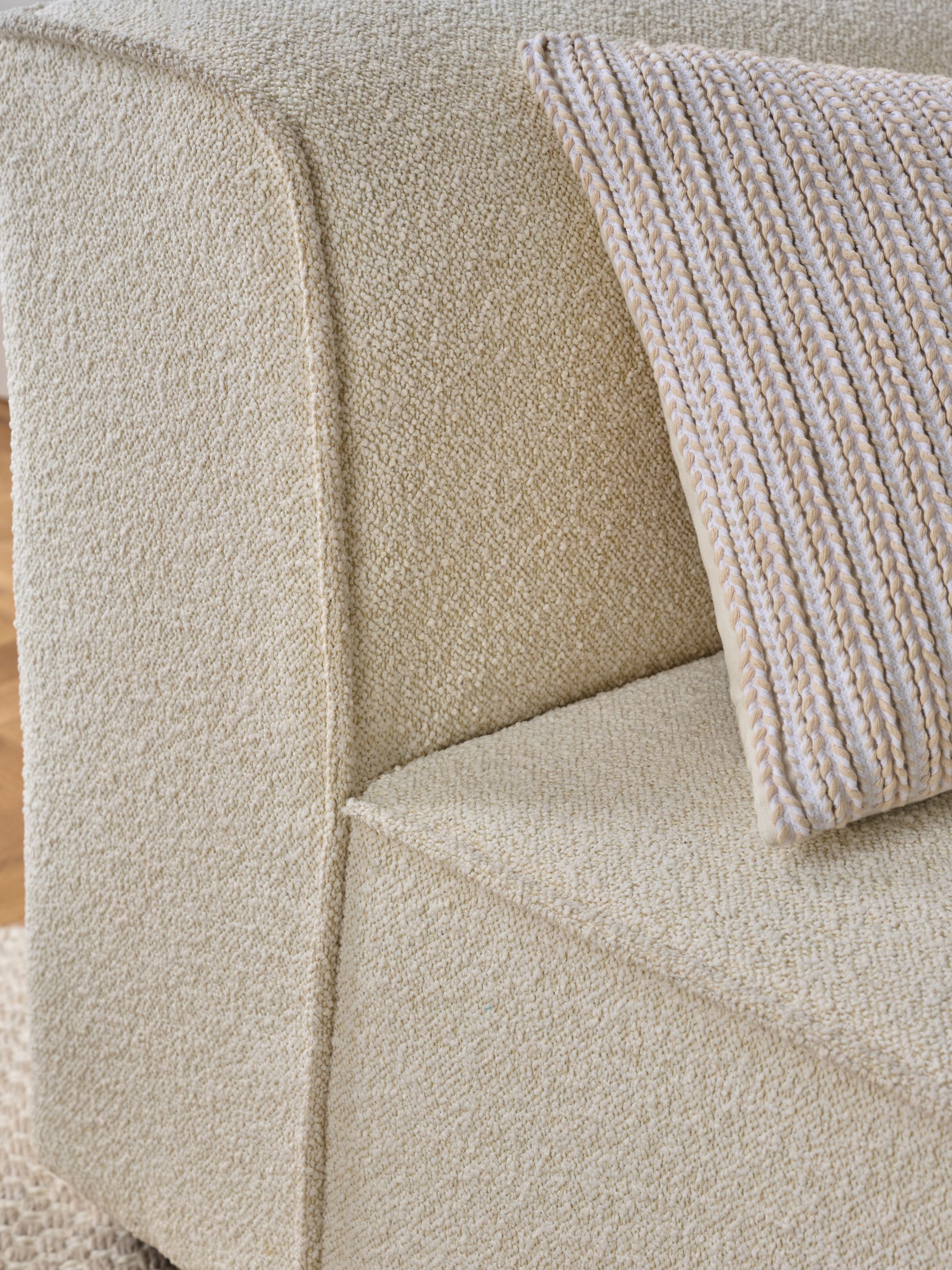 Buy Casual Boucle Oyster Alba Modular Sofa Single Centre Piece from the ...