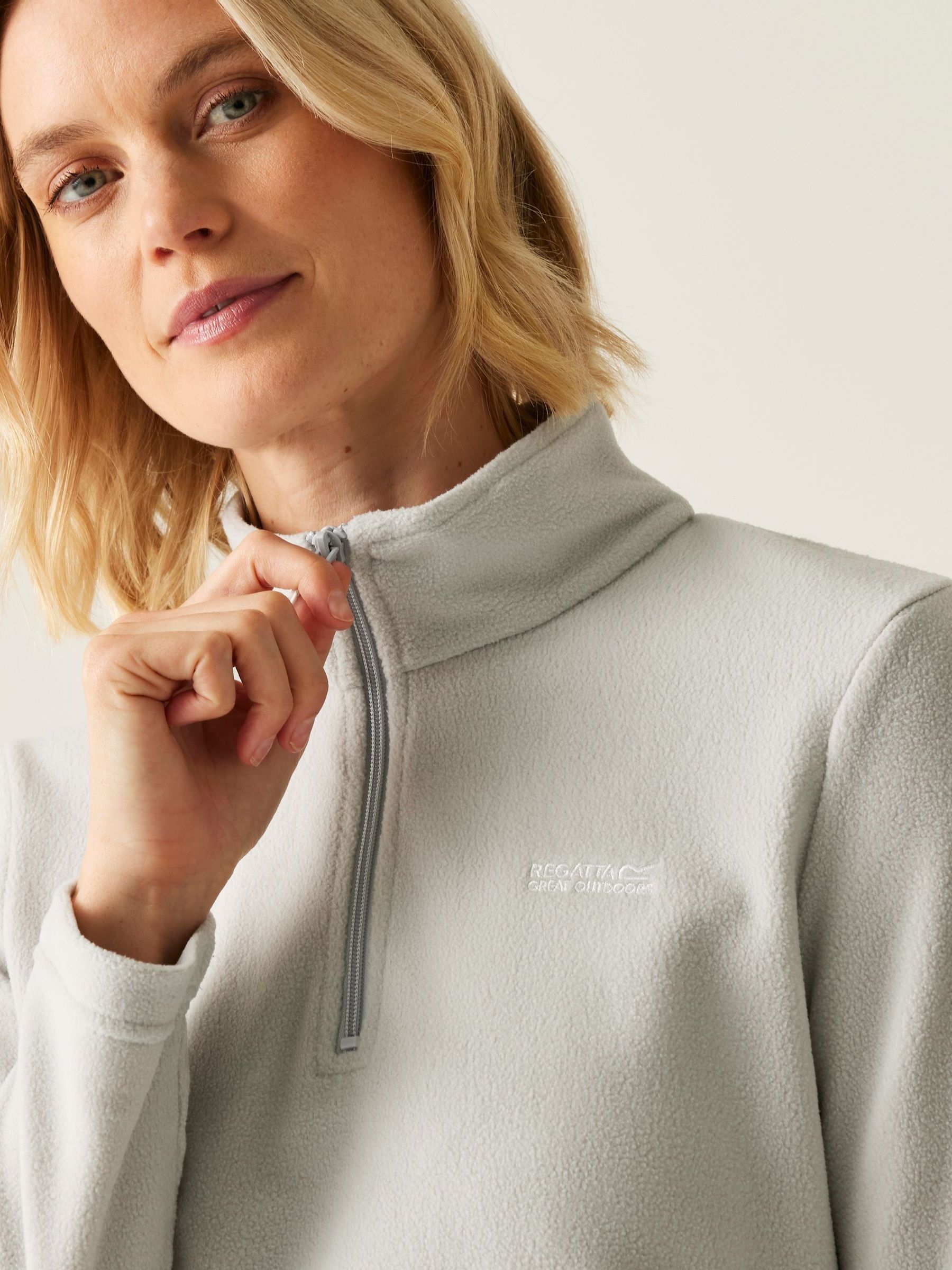 Buy Regatta Grey Sweethart Zip Neck Fleece from the Next UK online shop
