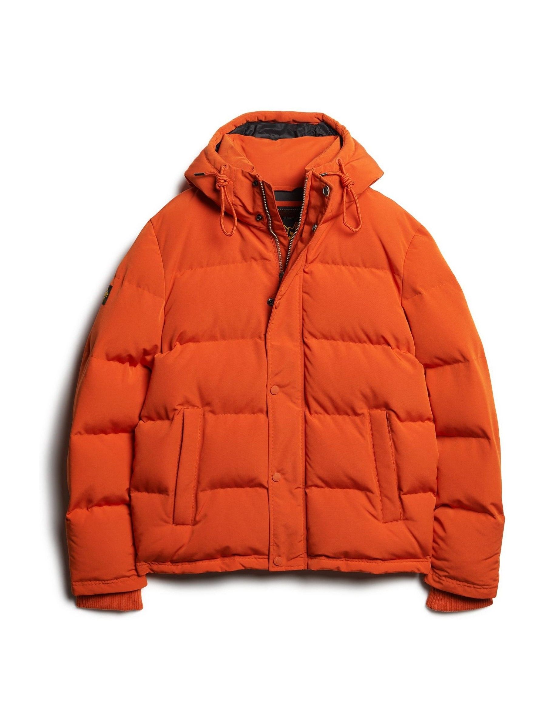 Buy Superdry Orange Everest Short Hooded Puffer Jacket from the Next UK ...