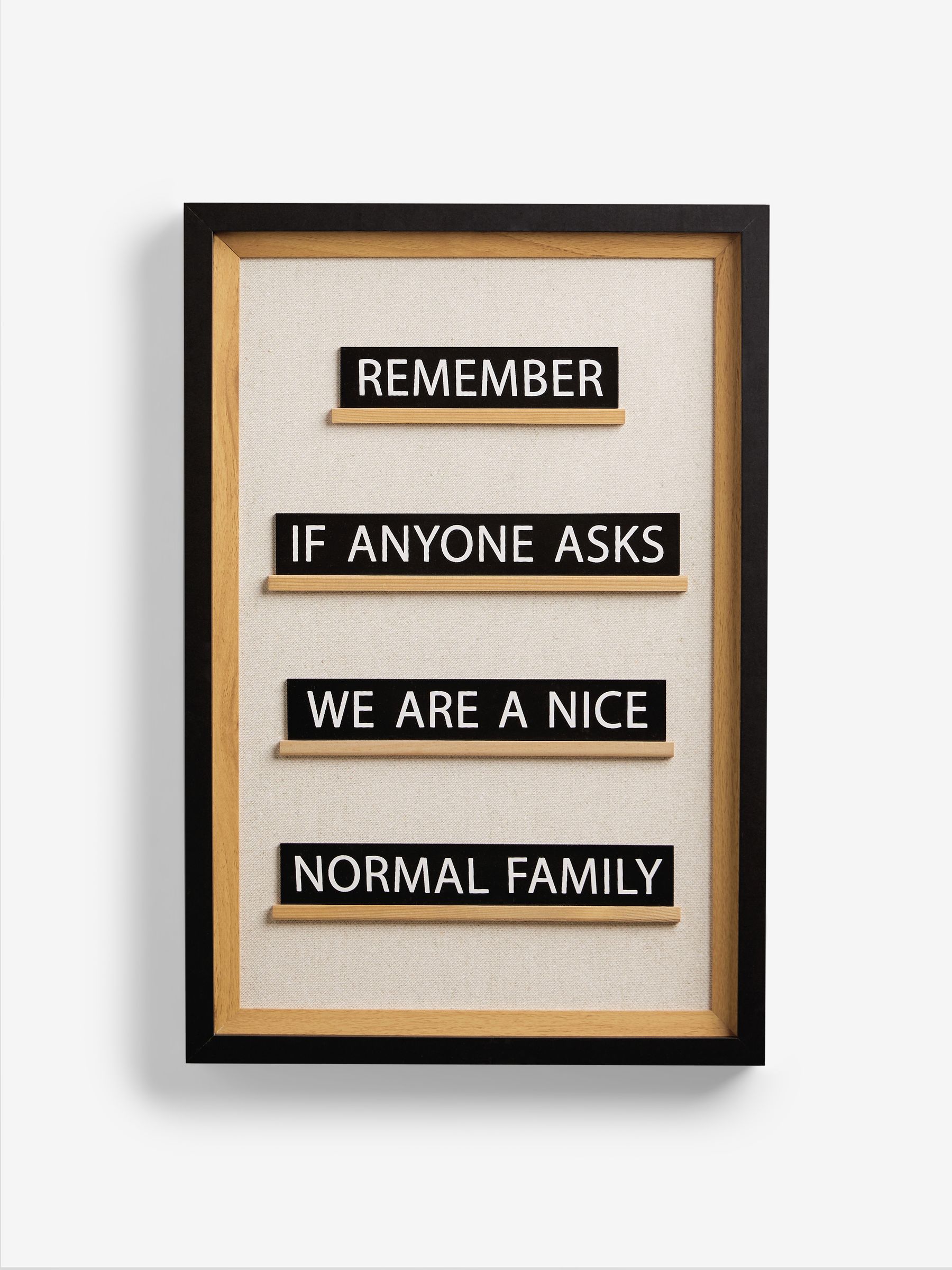 Buy Wood Bronx Normal Family Slogan Framed Wall Art from the Next UK ...