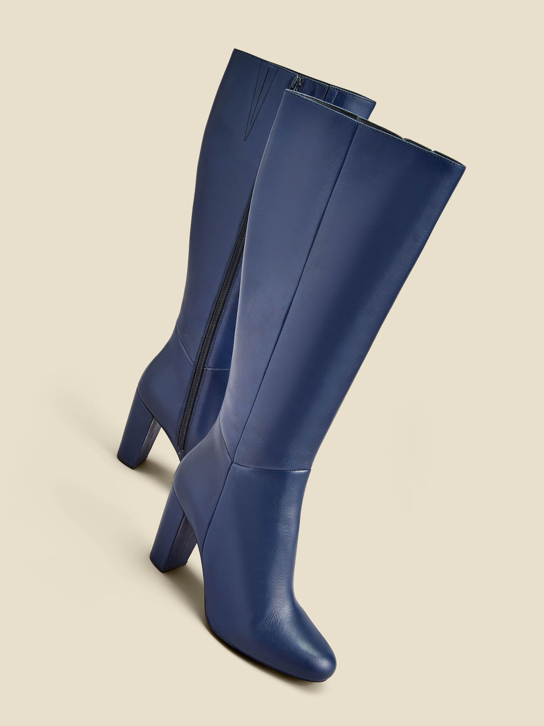 Buy Sosandar Blue Leather Knee High Boots from the Next UK online shop