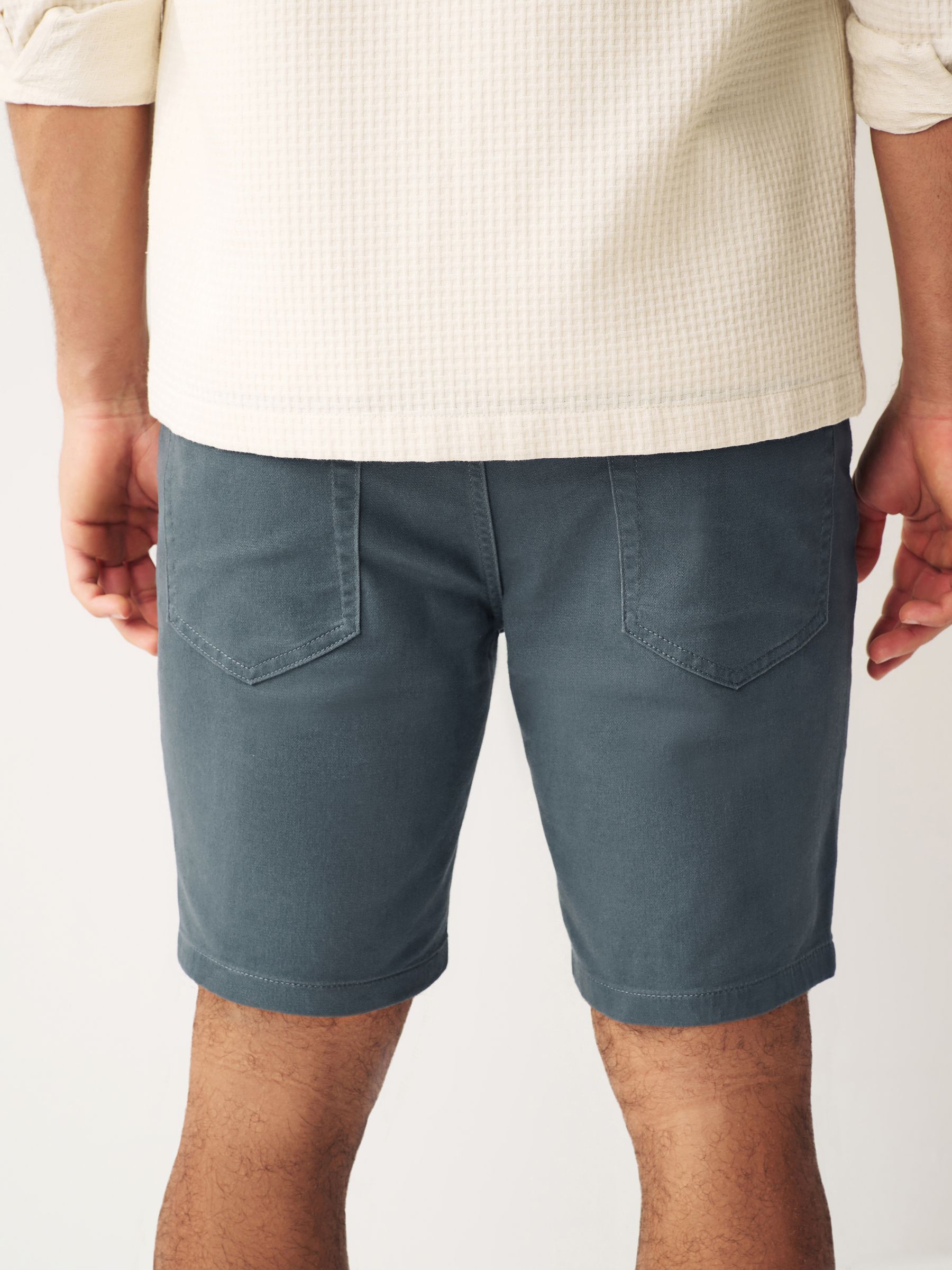 Buy Blue Straight Motionflex 5 Pocket Chino Shorts from the Next UK ...