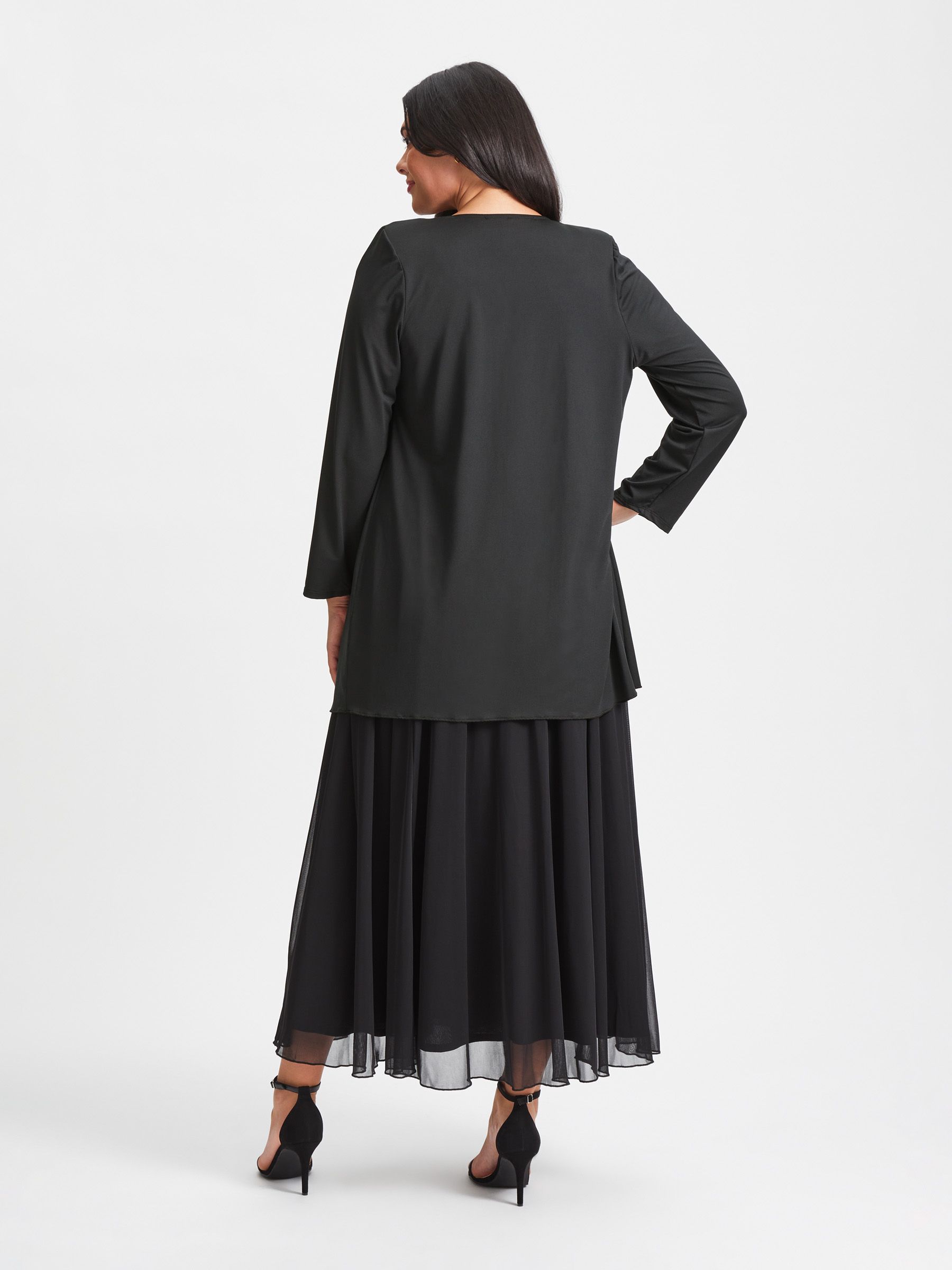 Buy Scarlett & Jo Black Waterfall Cardigan from Next Ireland