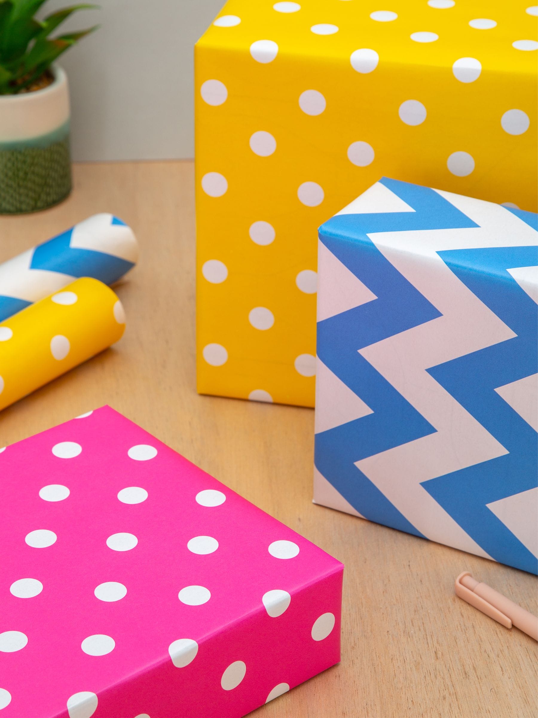 Hallmark Multicoloured Spots and Stripes Wrapping Paper 3 Rolls x 2M