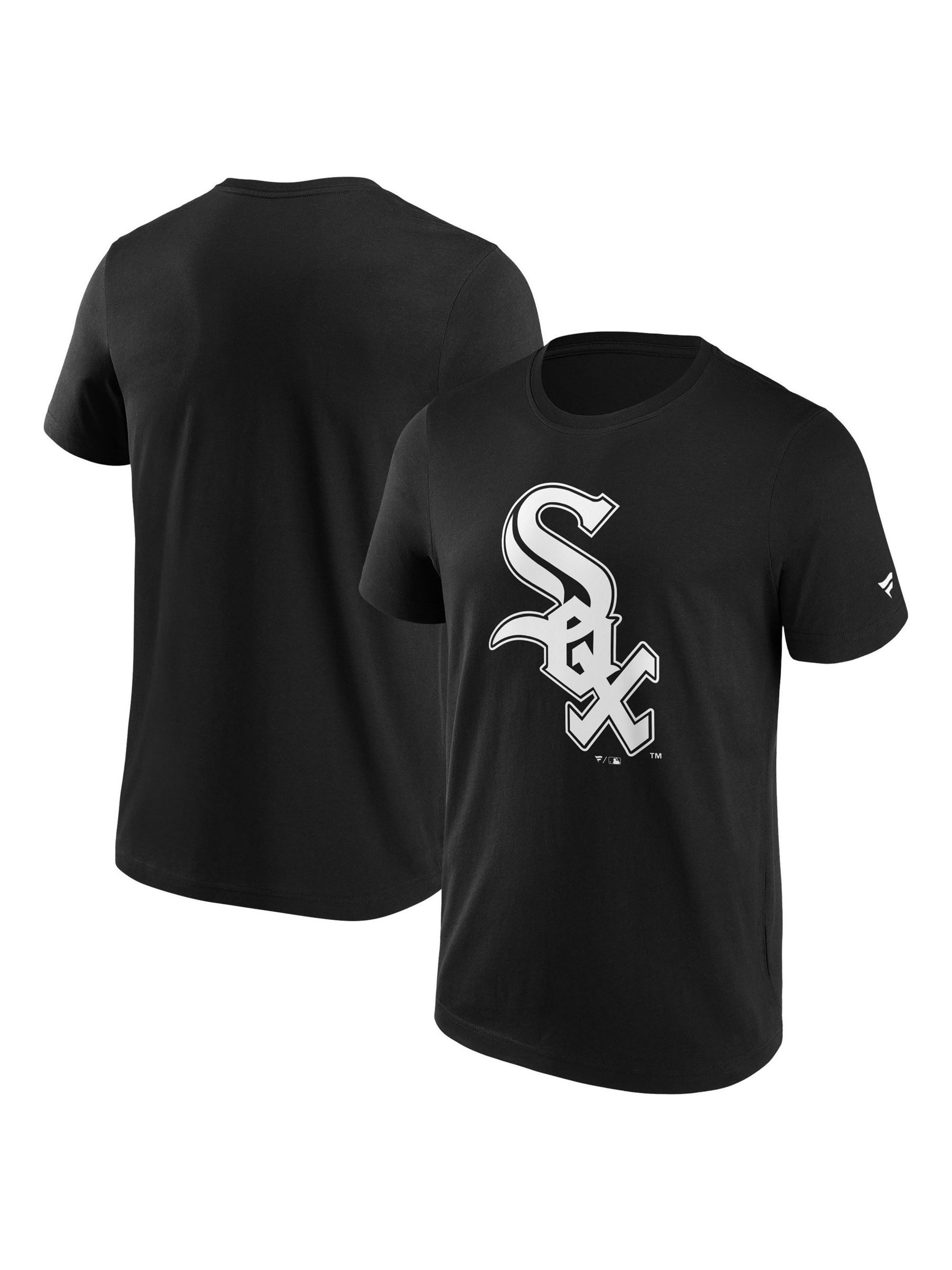 Buy Fanatics MLB 100% Cotton Chicago Sox Primary Logo Graphic Black T ...