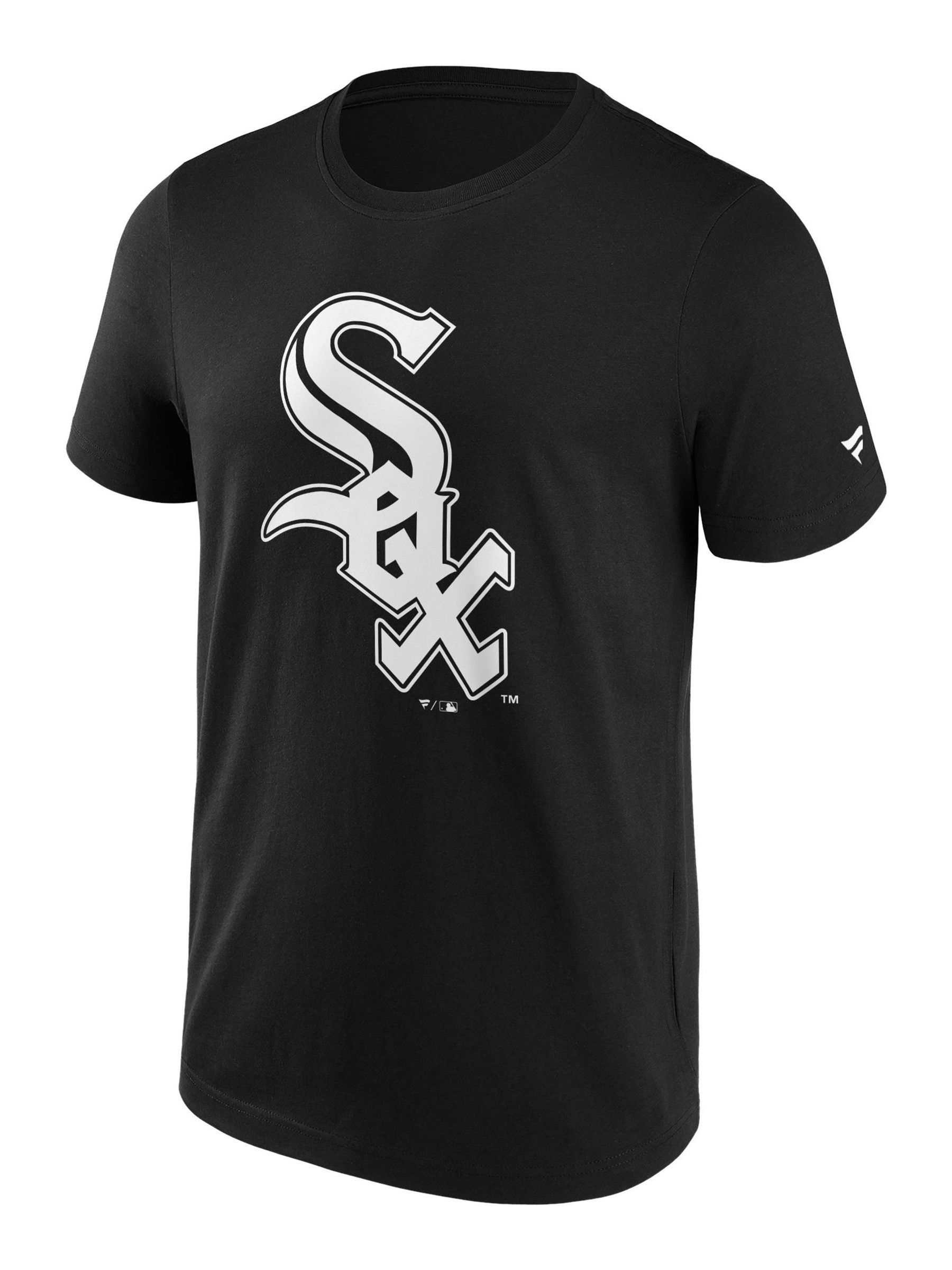 Buy Fanatics MLB 100% Cotton Chicago Sox Primary Logo Graphic Black T ...