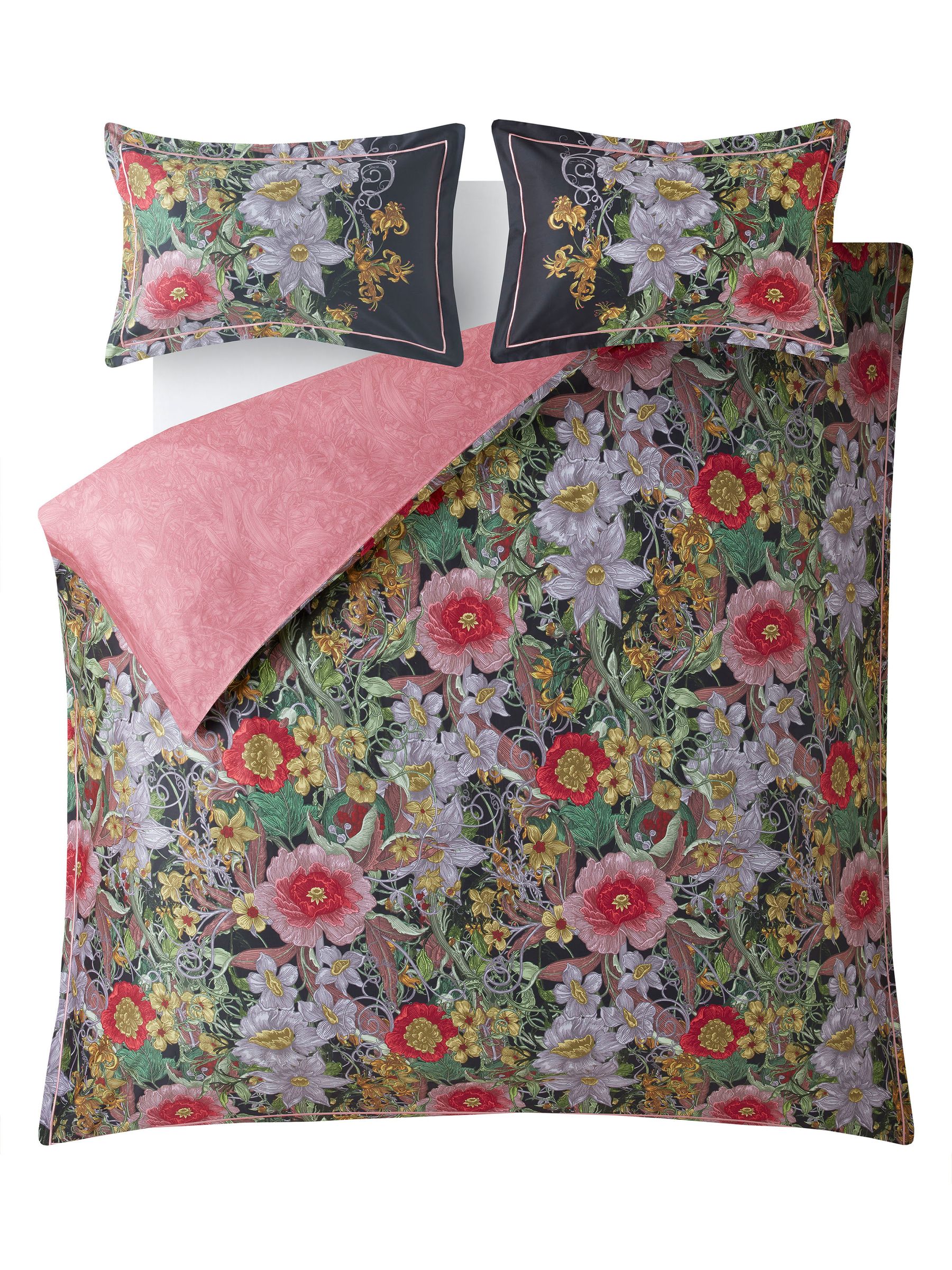 Buy Timorous Beasties Midnight 100% Cotton Berkeley Blooms Duvet Cover ...