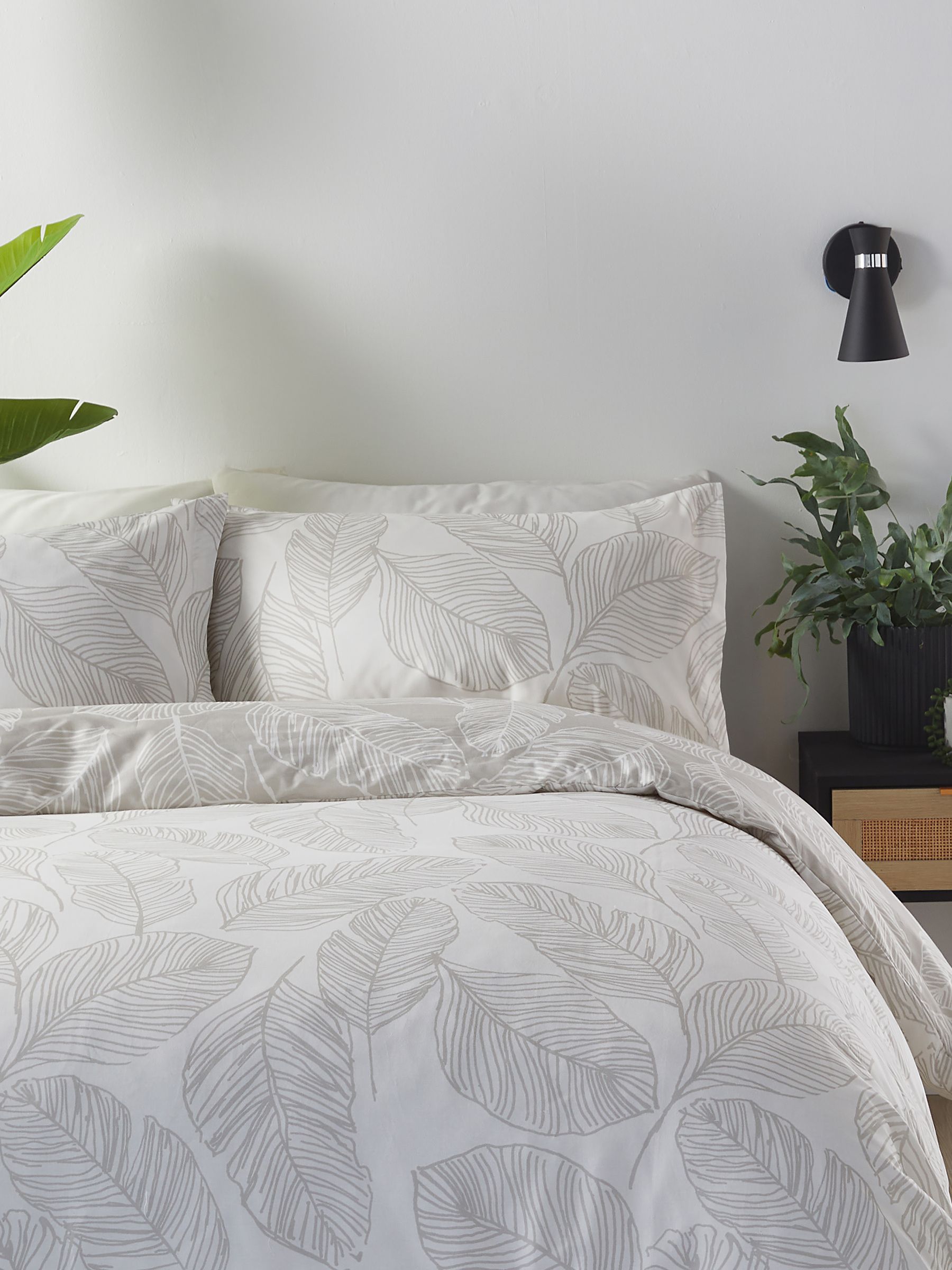 Buy Fusion Natural Matteo Reversible Duvet Cover Set from the Next UK ...