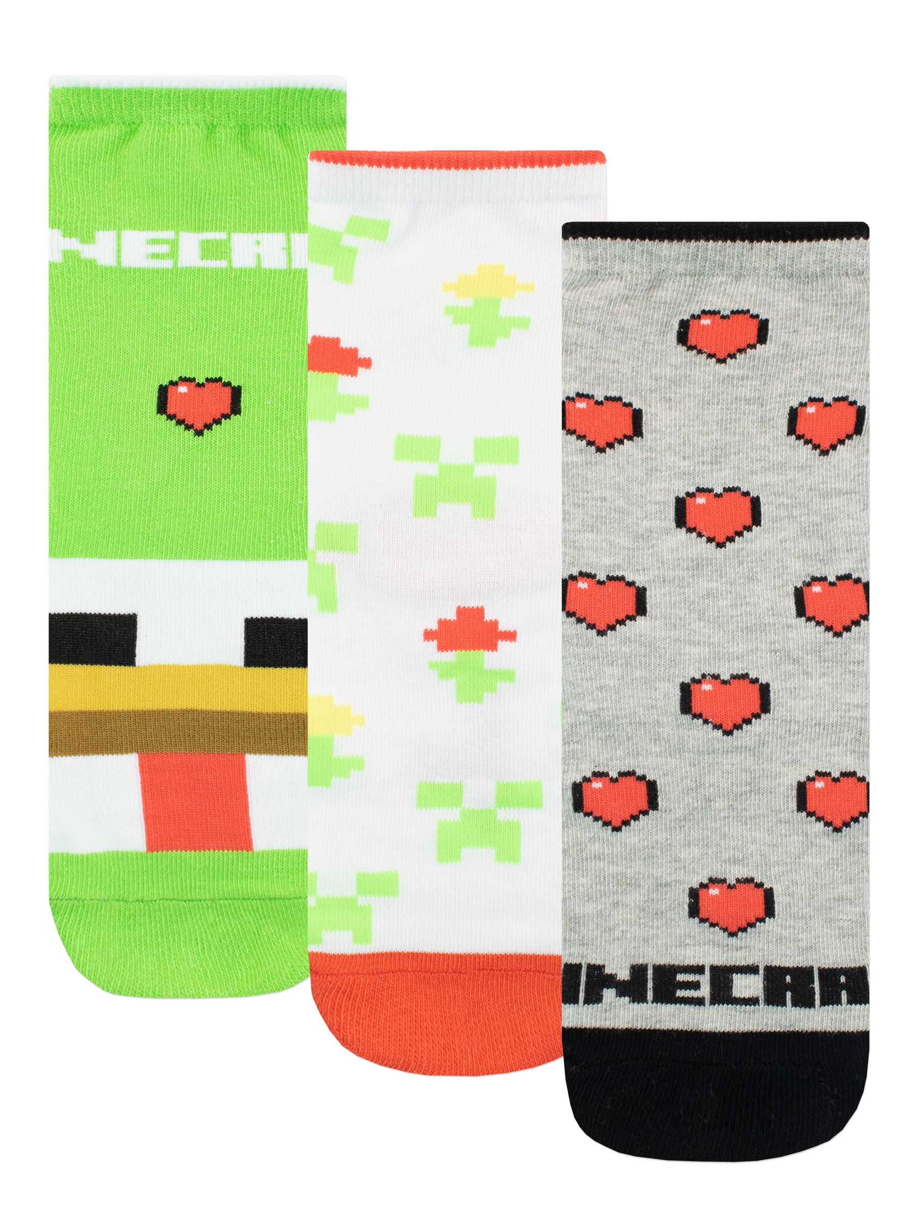 Buy Character Green Minecraft Socks 3 Pack from the Next UK online shop