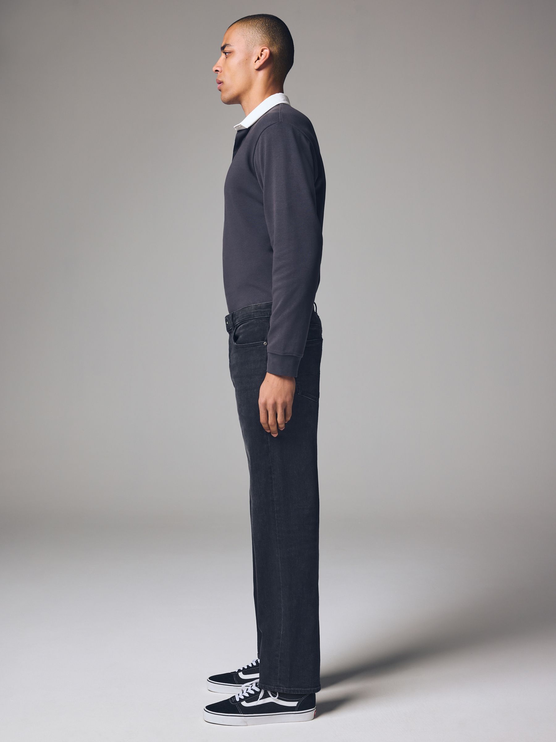 Buy Black Vintage Straight Fit Vintage Stretch Authentic Jeans from the ...