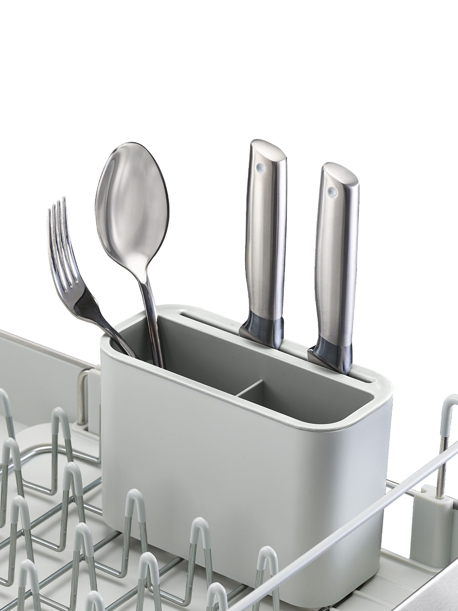 Buy Joseph Joseph Light Stone Expandable Dish Rack With Draining Spout ...
