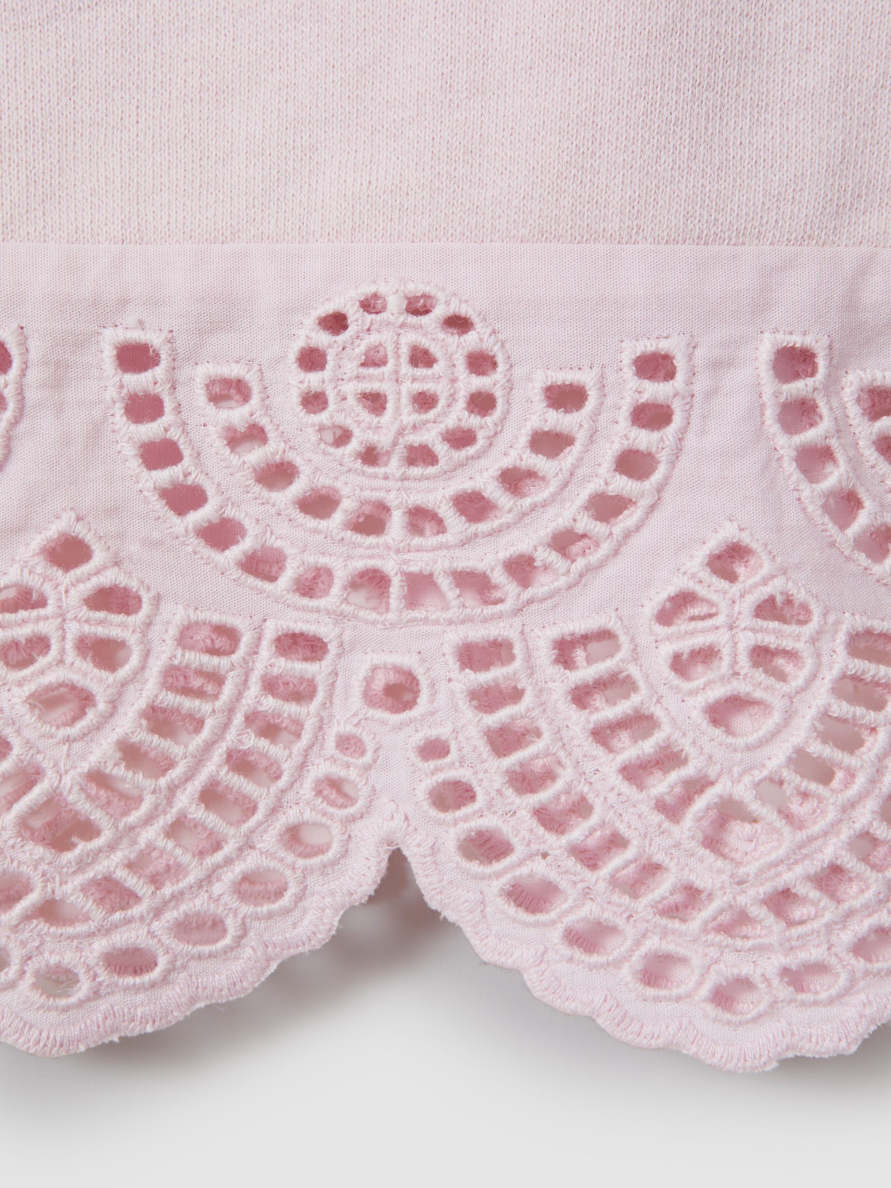 Buy Reiss Pink Sophie 9-13 yrs Cotton Broderie Top Co-Ord from the Next ...