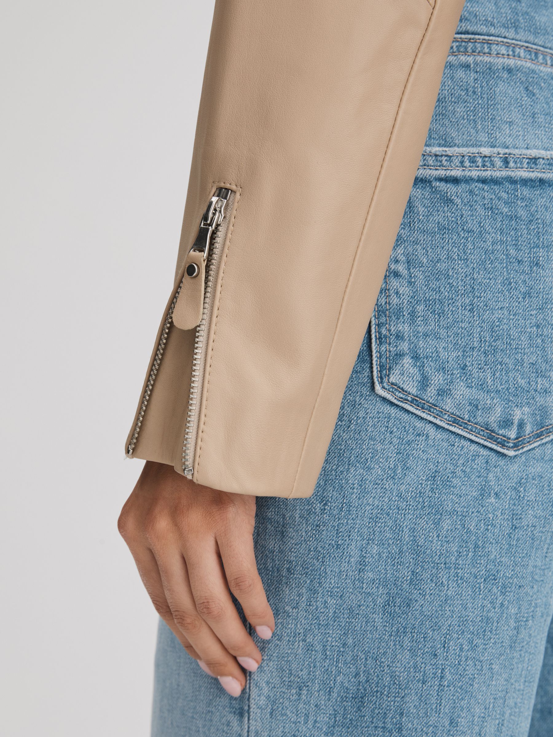 Buy Paige Cropped Leather Jacket from the Next UK online shop