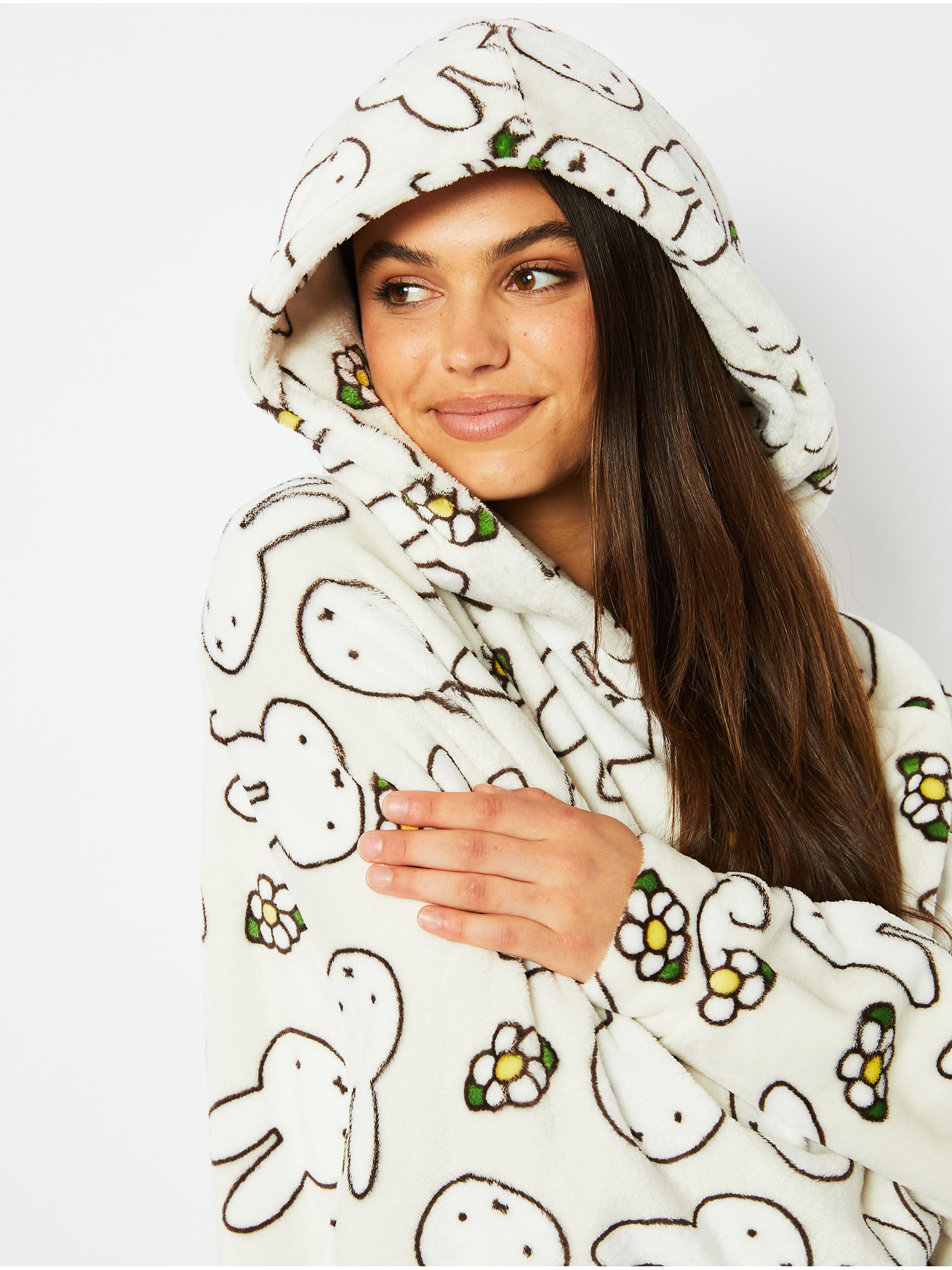 Buy Skinnydip Miffy White Blanket Hoodie from Next USA Buy Skinnydip Miffy White Blanket Hoodie from Next USA