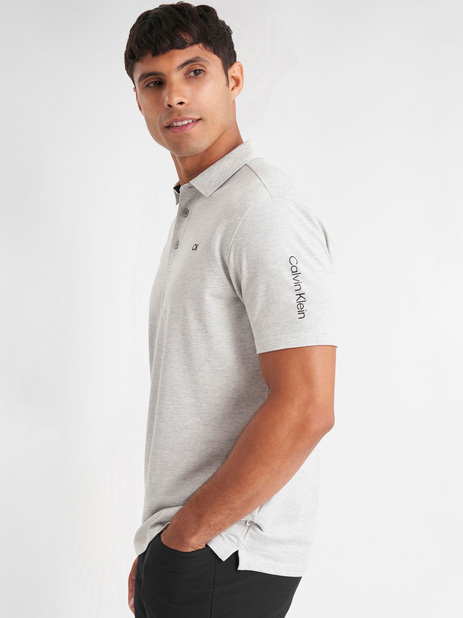 Buy Calvin Klein Golf Light Grey Uni Polo Shirt from the Next UK online ...