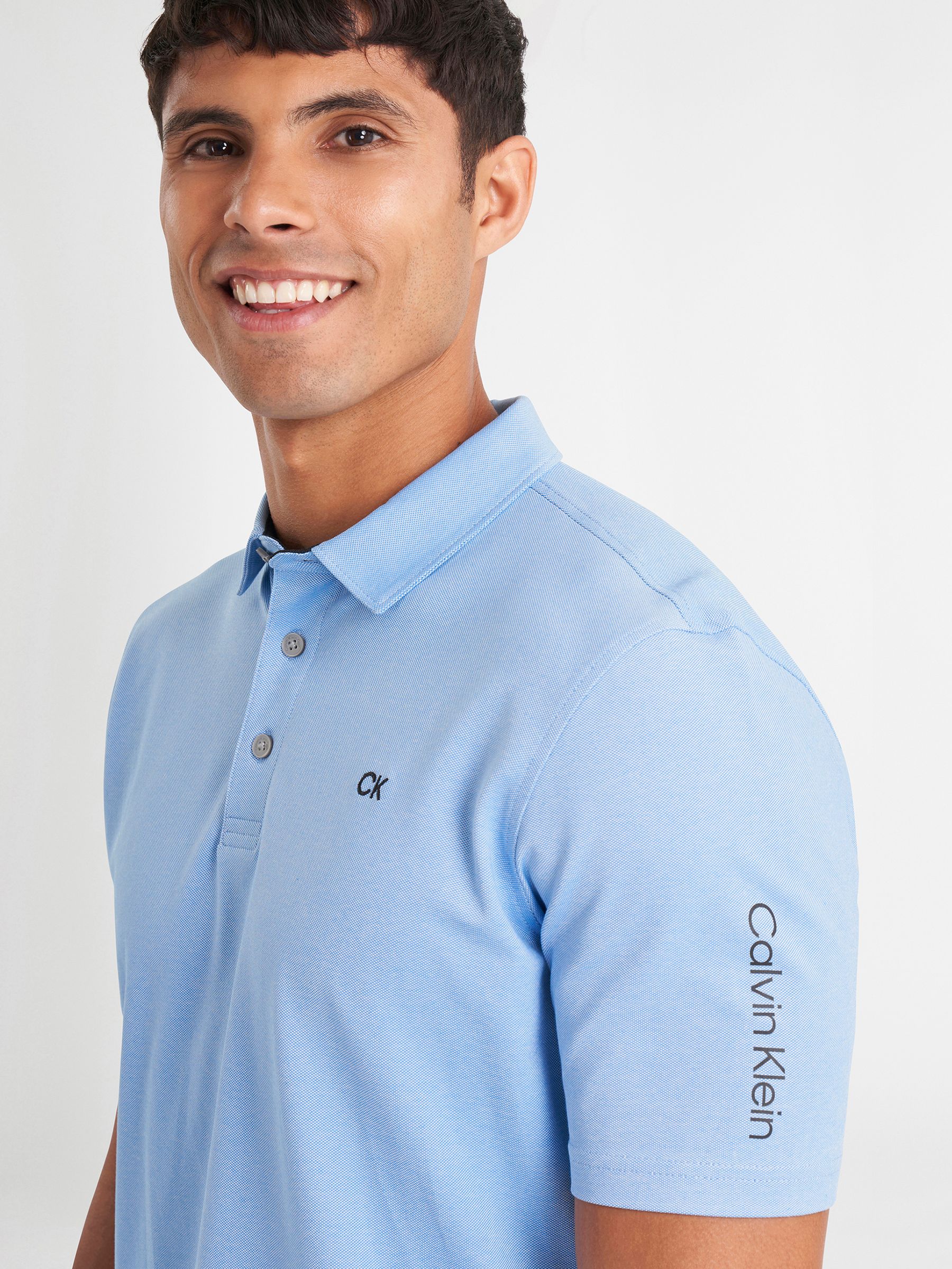 Buy Calvin Klein Golf Blue Uni Polo Shirt from the Next UK online shop