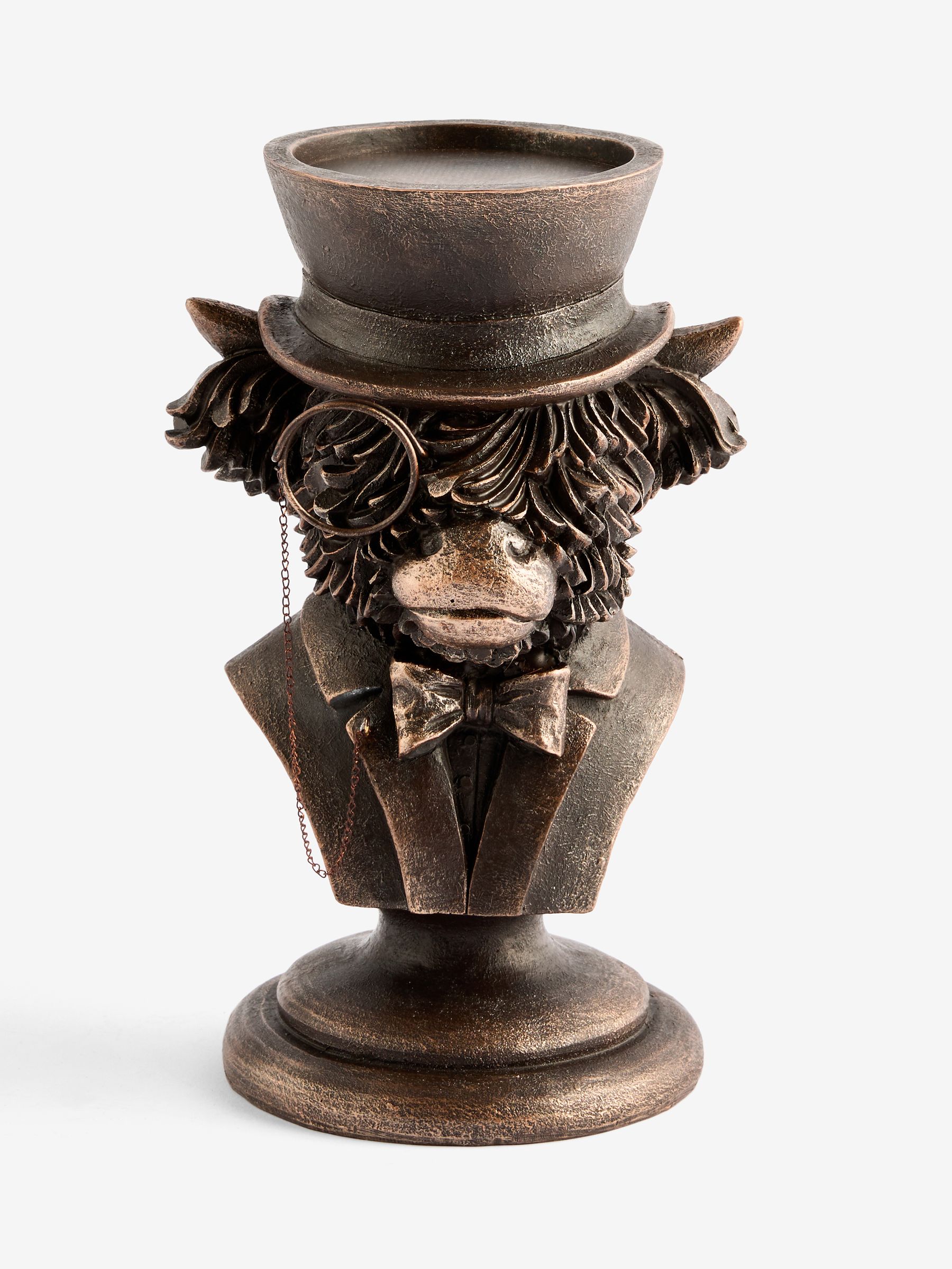 Buy Bronze Hamish Pillar Candle Holder from the Next UK online shop