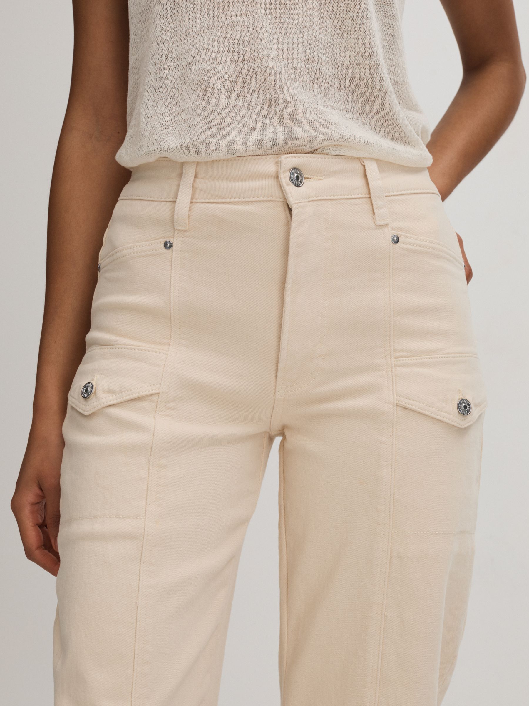 Buy Paige Blonde Sand Barrel Leg Jeans from Next Ireland