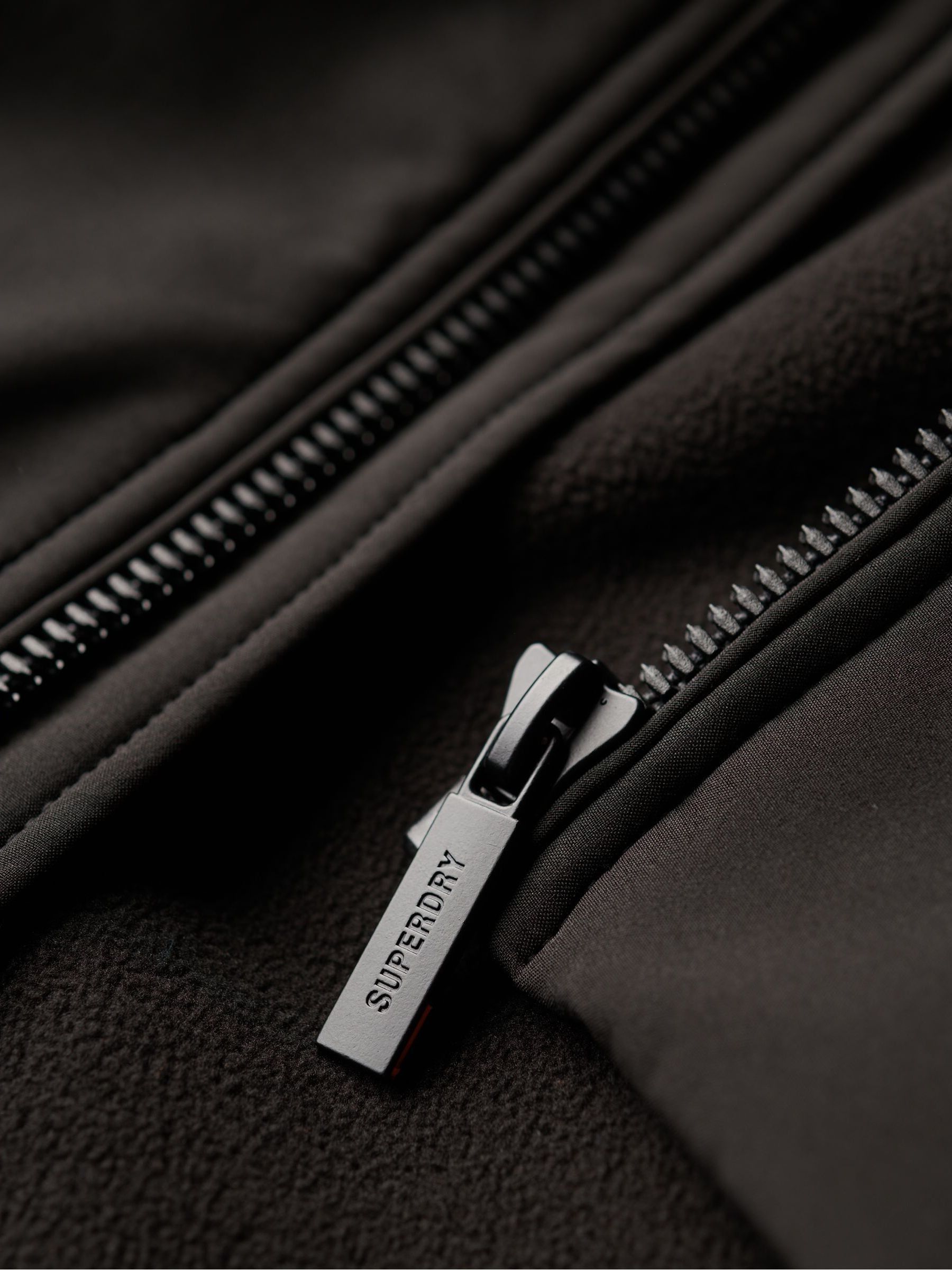 Buy Superdry Black Hooded Soft Shell Trekker Jacket from the Next UK ...