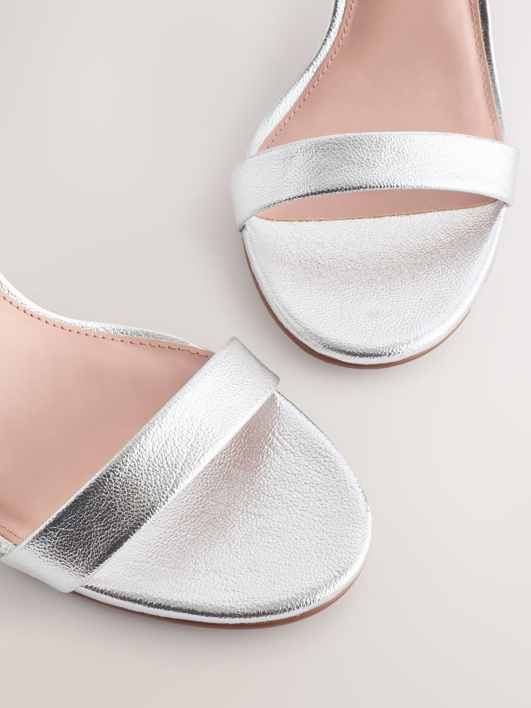 Buy Silver Standard/Wide Fit Block Heel Sandals from Next United Arab ...