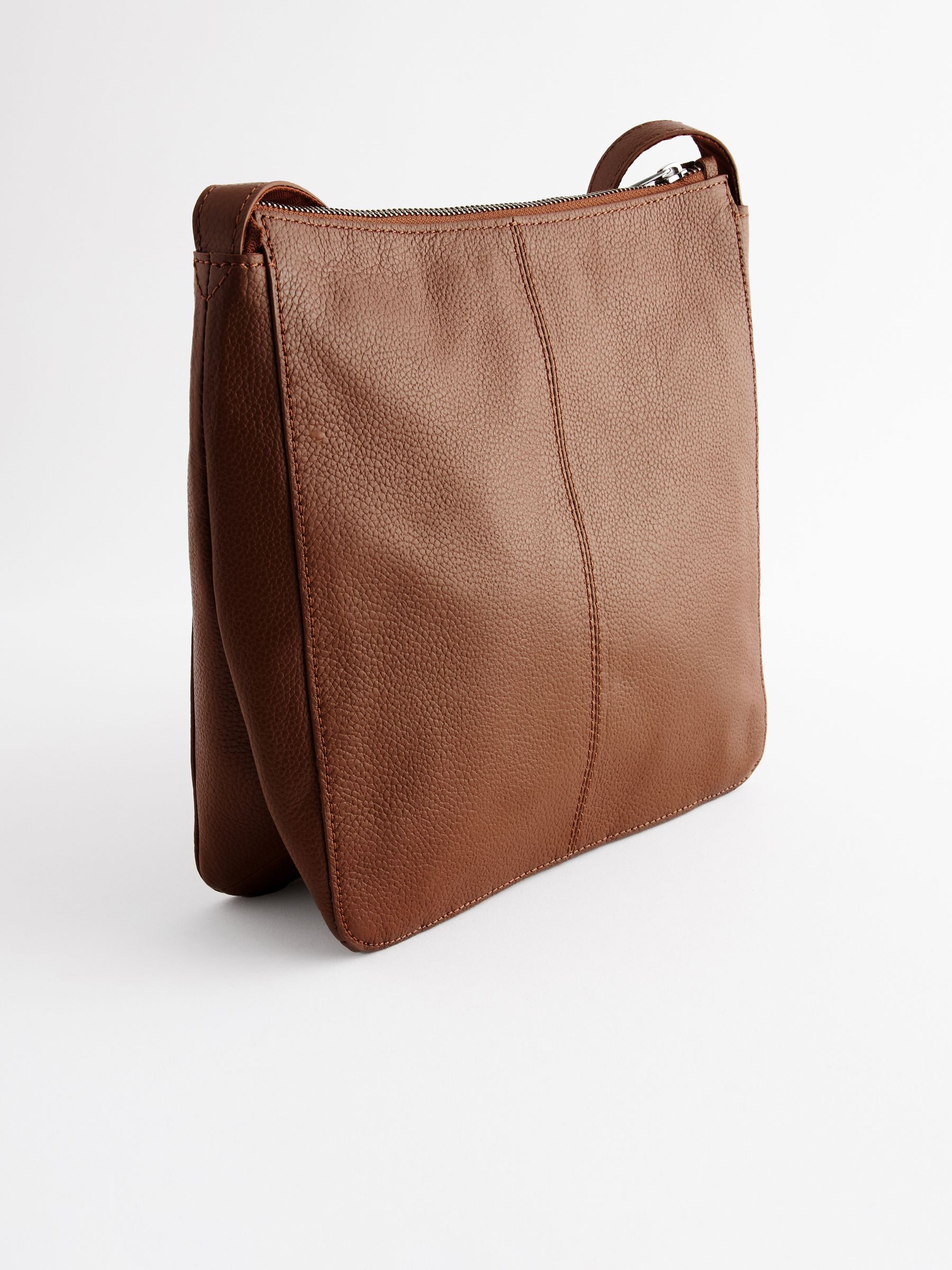 Buy Tan Brown Leather Pocket Messenger Bag from the Next UK online shop