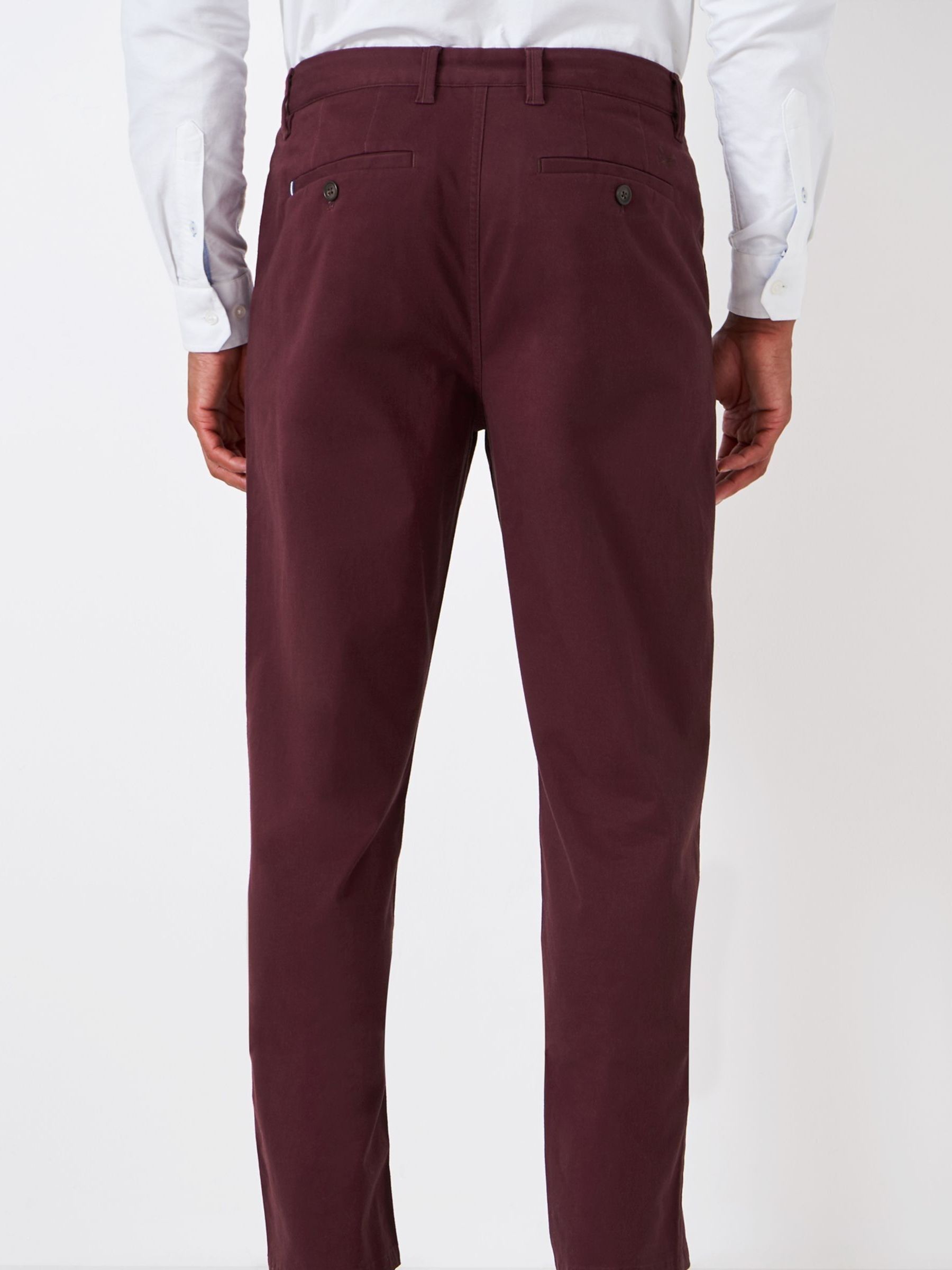 Buy Crew Clothing Burgundy Red Straight Chinos from the Next UK online shop
