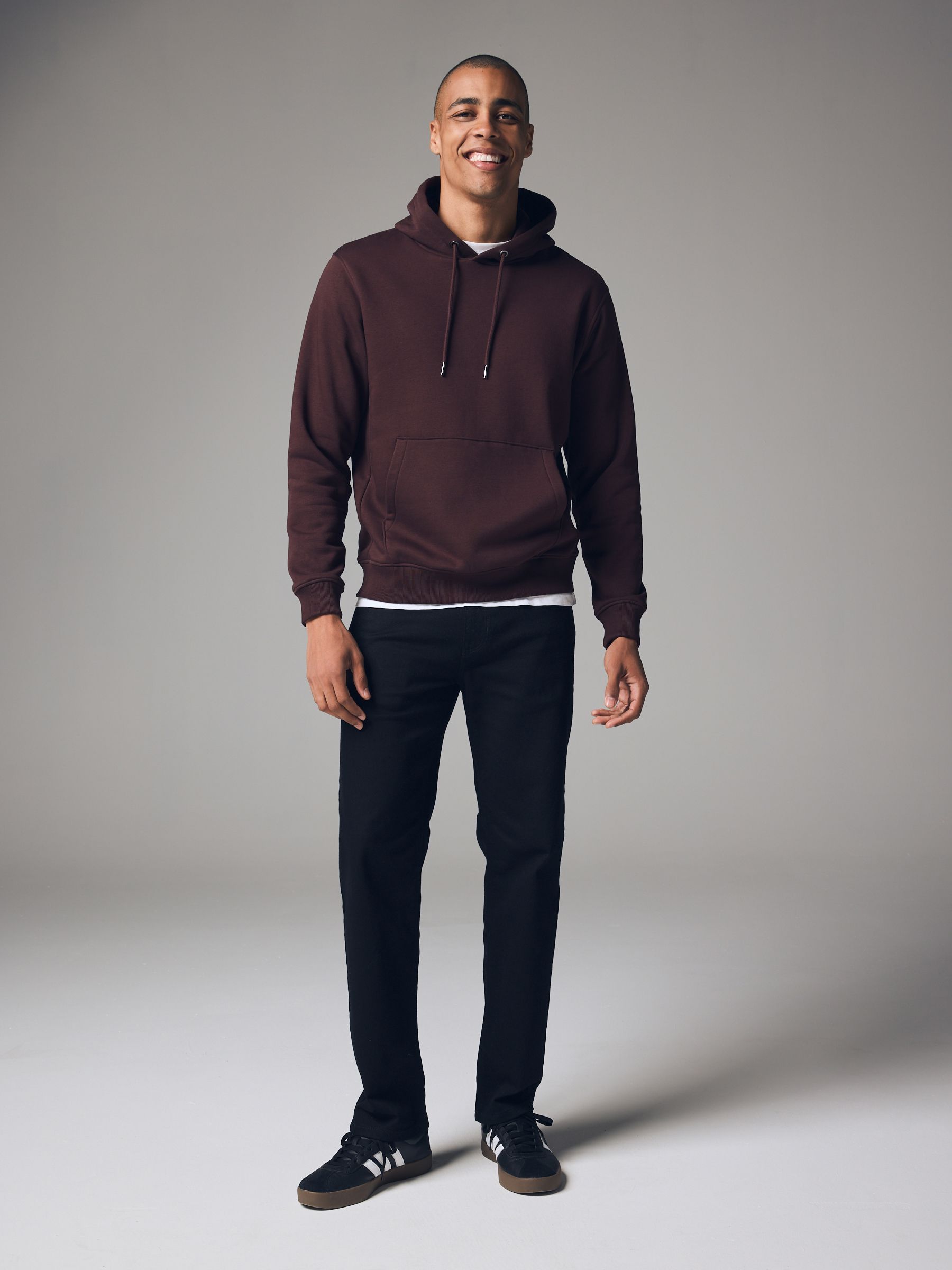 Buy Burgundy Red Regular Fit Rich Jersey Fabric Hoodie from Next United ...