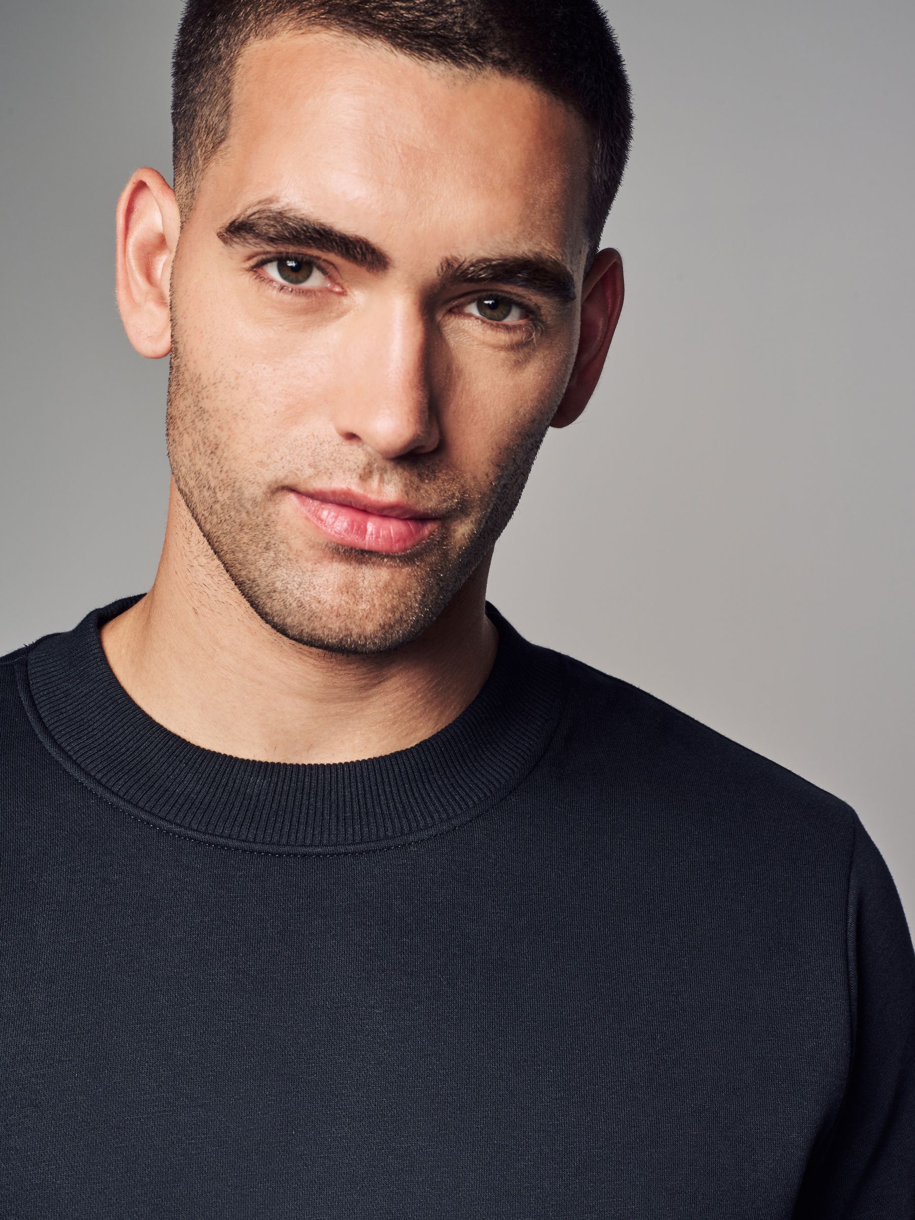 Buy Black Rich Jersey Crew Sweatshirt from Next Saudi Arabia