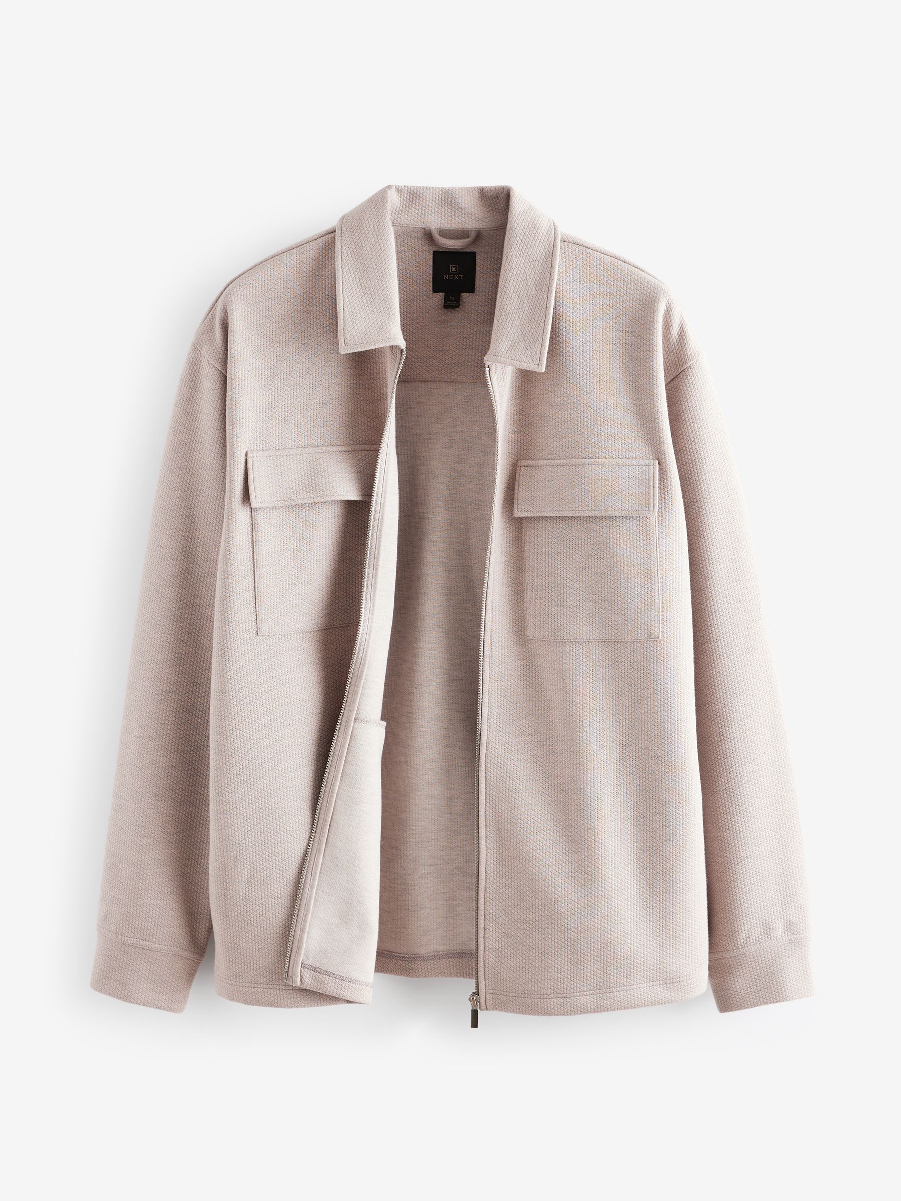 Buy Neutral Zip-Up Shacket from the Next UK online shop