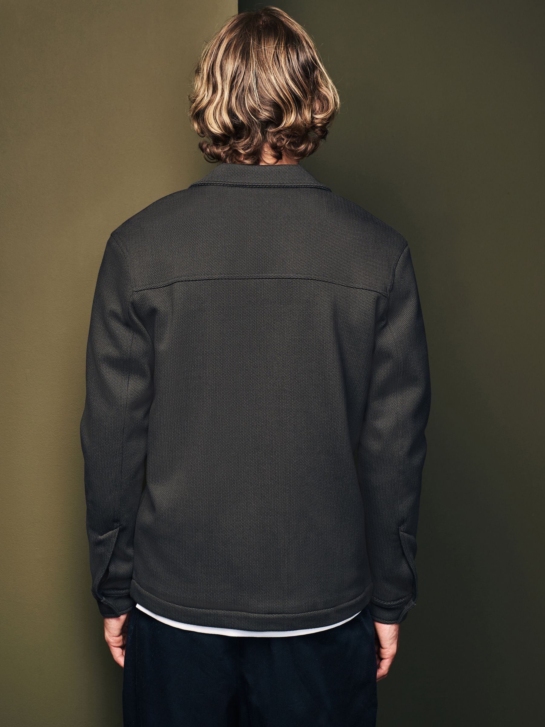 Buy Slate Grey Borg Fleece Lined Shacket from the Next UK online shop