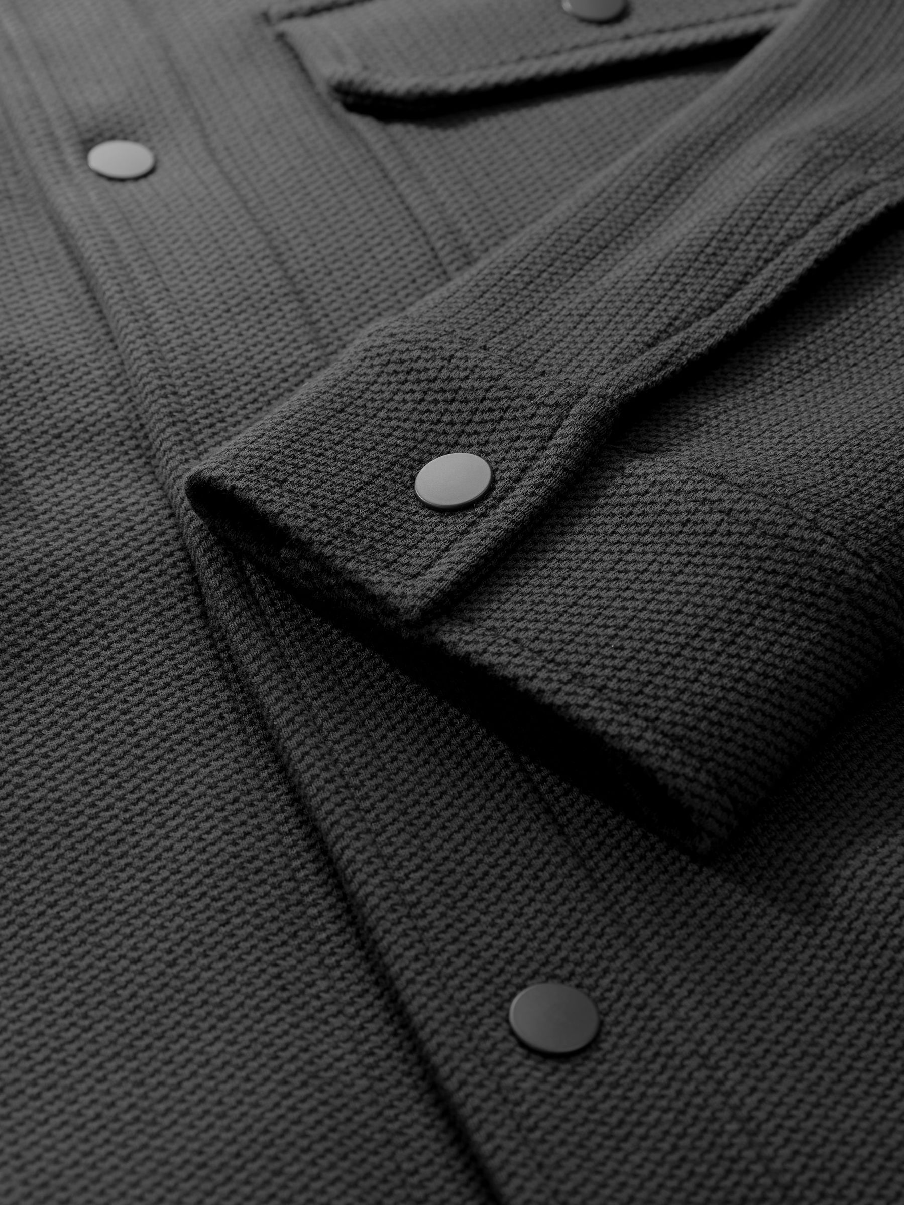 Buy Slate Grey Borg Fleece Lined Shacket from the Next UK online shop