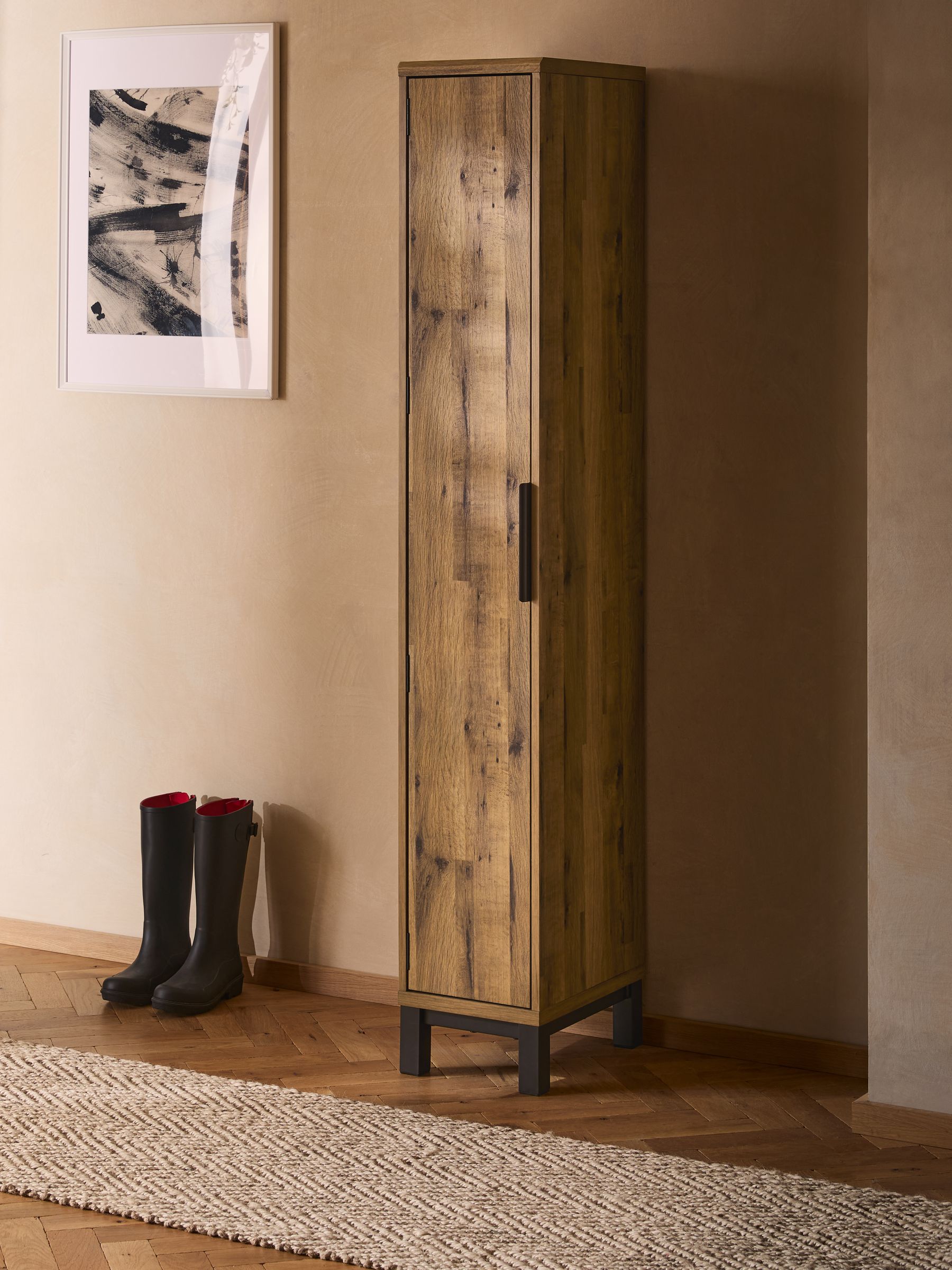 Buy Dark Natural Bronx Tall Hallway Storage Cabinet from the Next UK ...