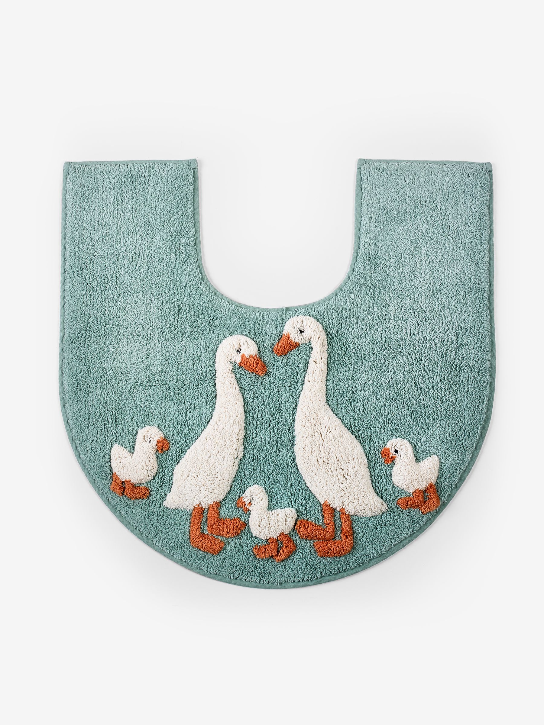 Buy Teal Blue Goose And Friends 100% Cotton Pedestal Mat from the Next ...