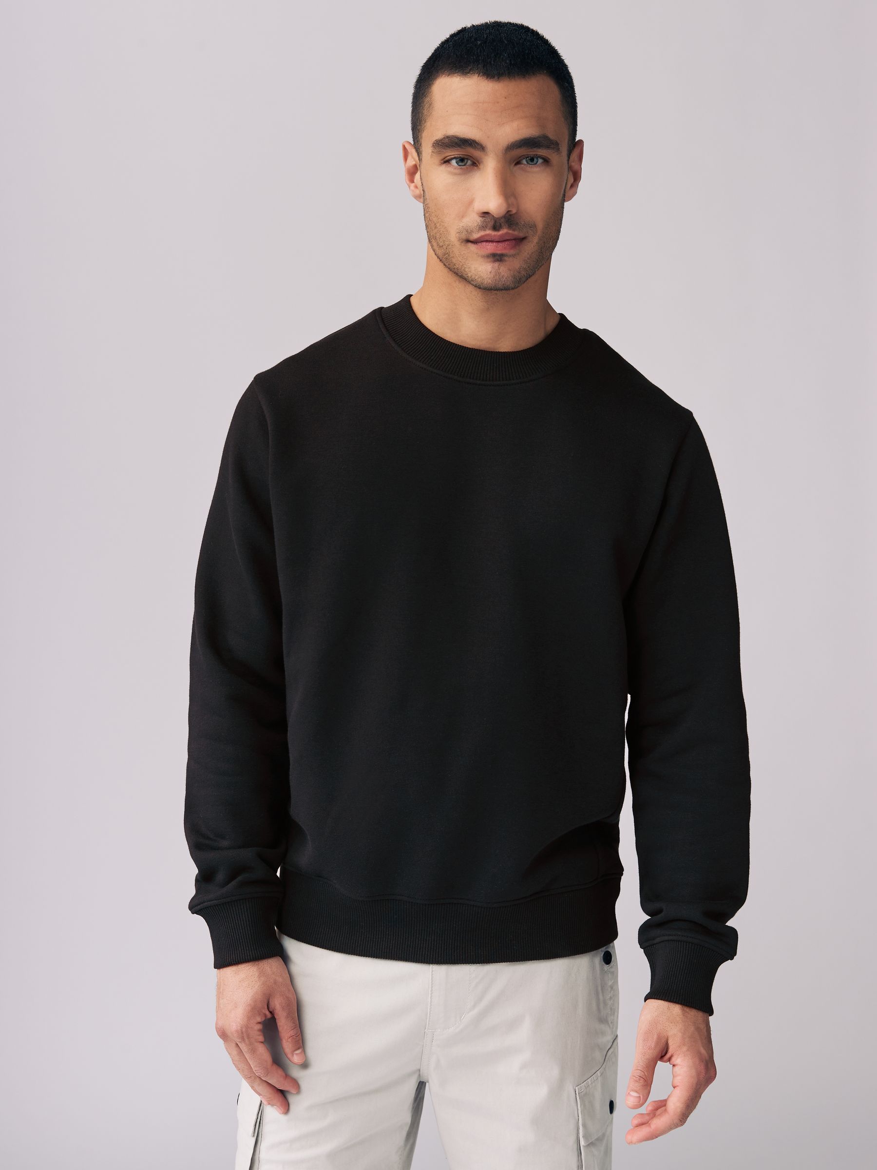 Buy Black/Grey 2Pk Crew Sweatshirts 2 Pack from the Next UK online shop