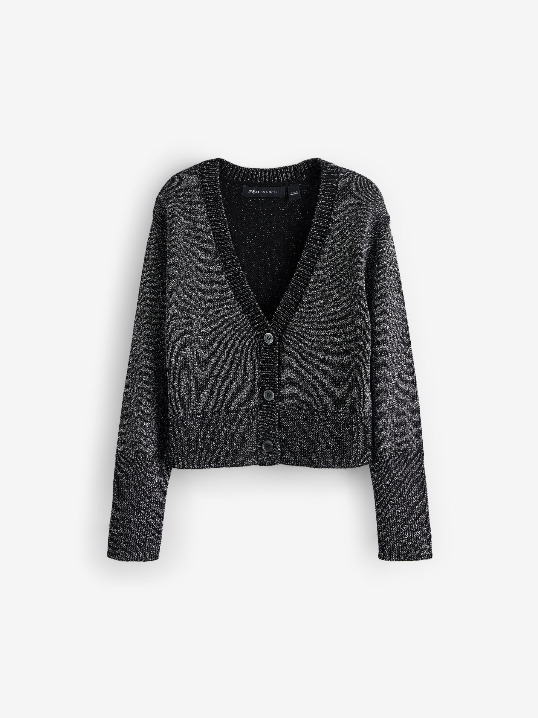 Buy smALLSAINTS Silver Girls Lyra Glitter Knitted Cardigan from the ...