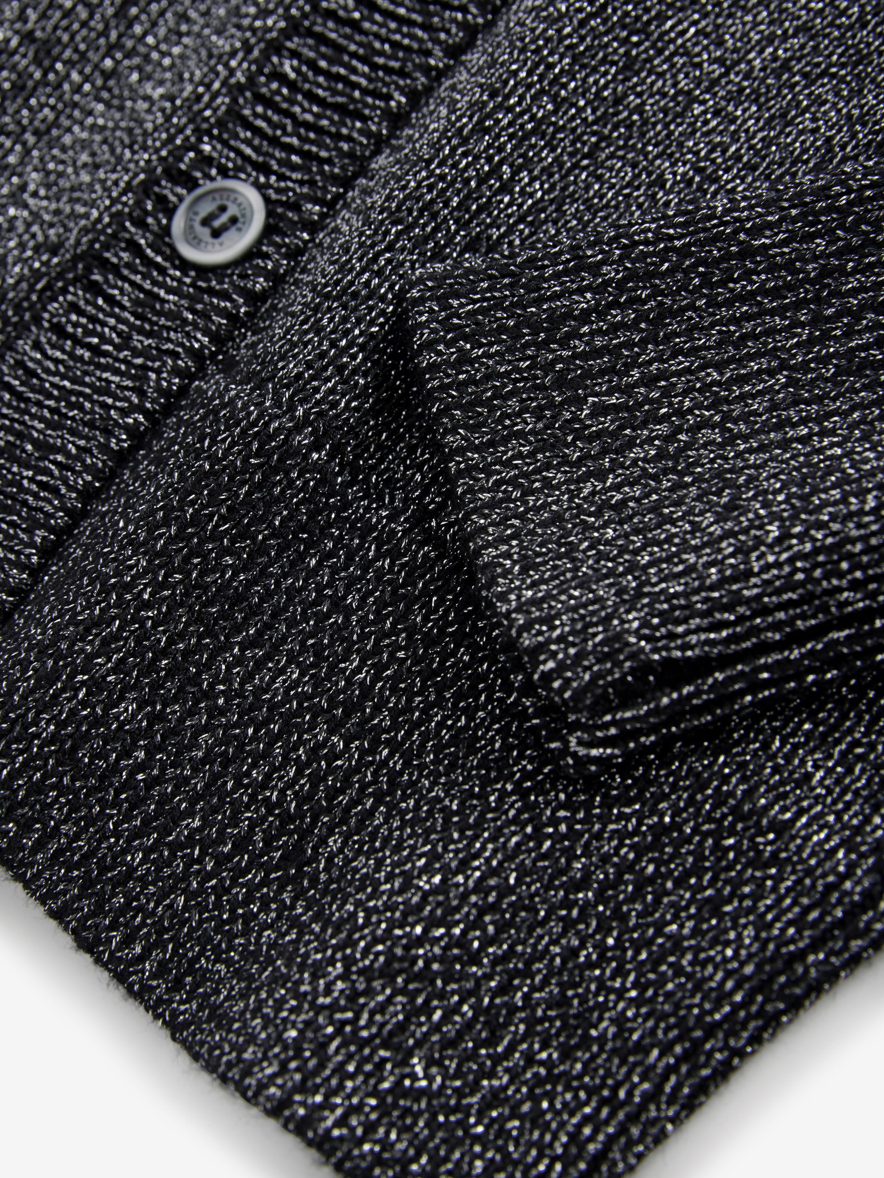 Buy smALLSAINTS Silver Girls Lyra Glitter Knitted Cardigan from the ...