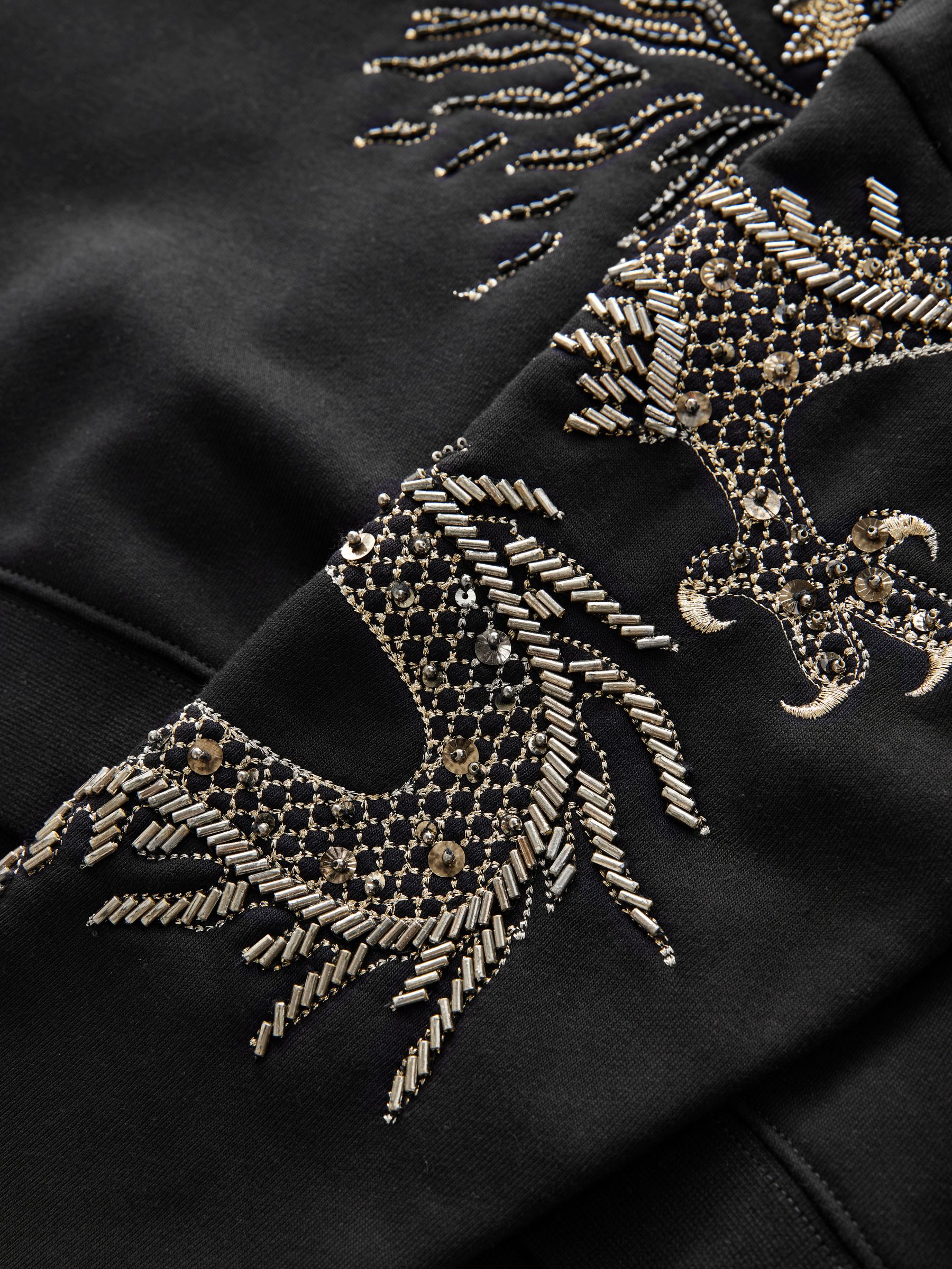 Buy smALLSAINTS Black Dragon Embellished Crew Sweatshirt from the Next ...