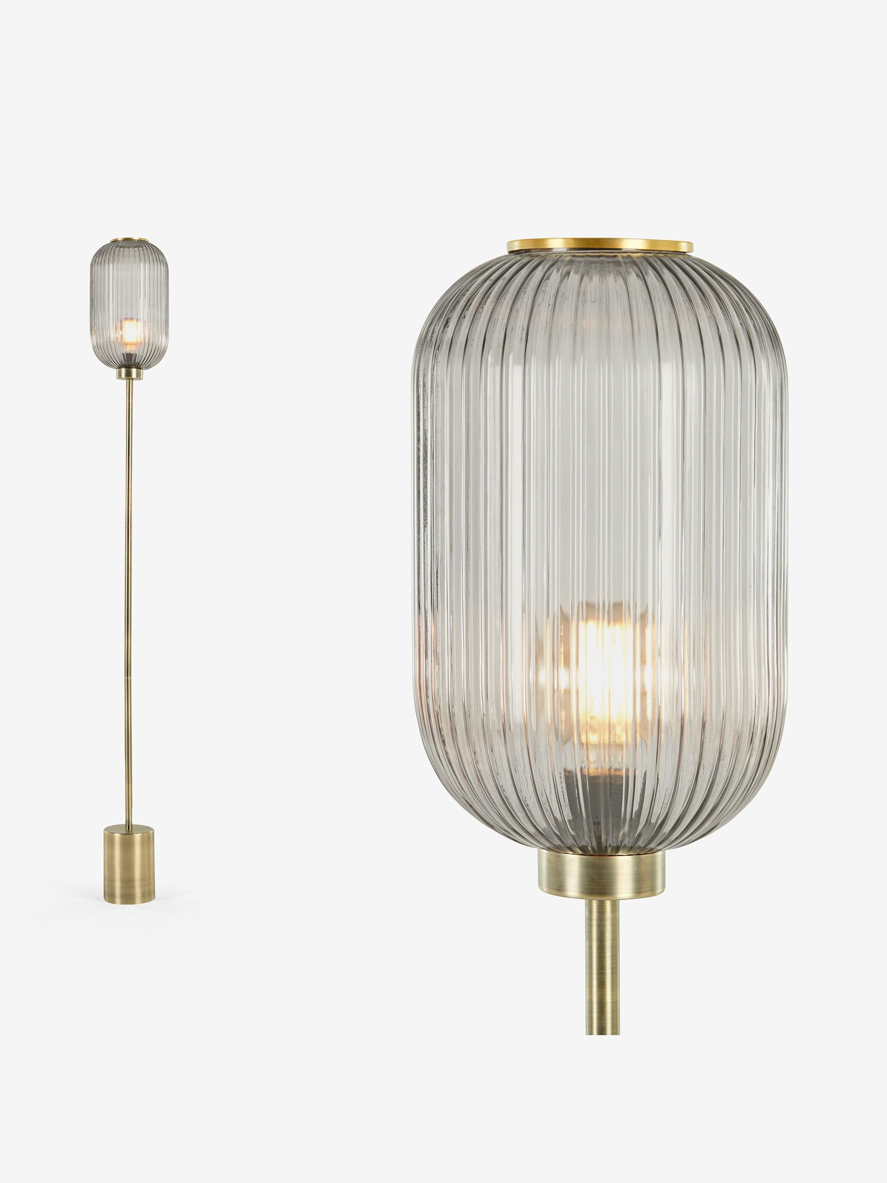 Buy MADE.COM Grey Briz Floor Lamp from the Next UK online shop
